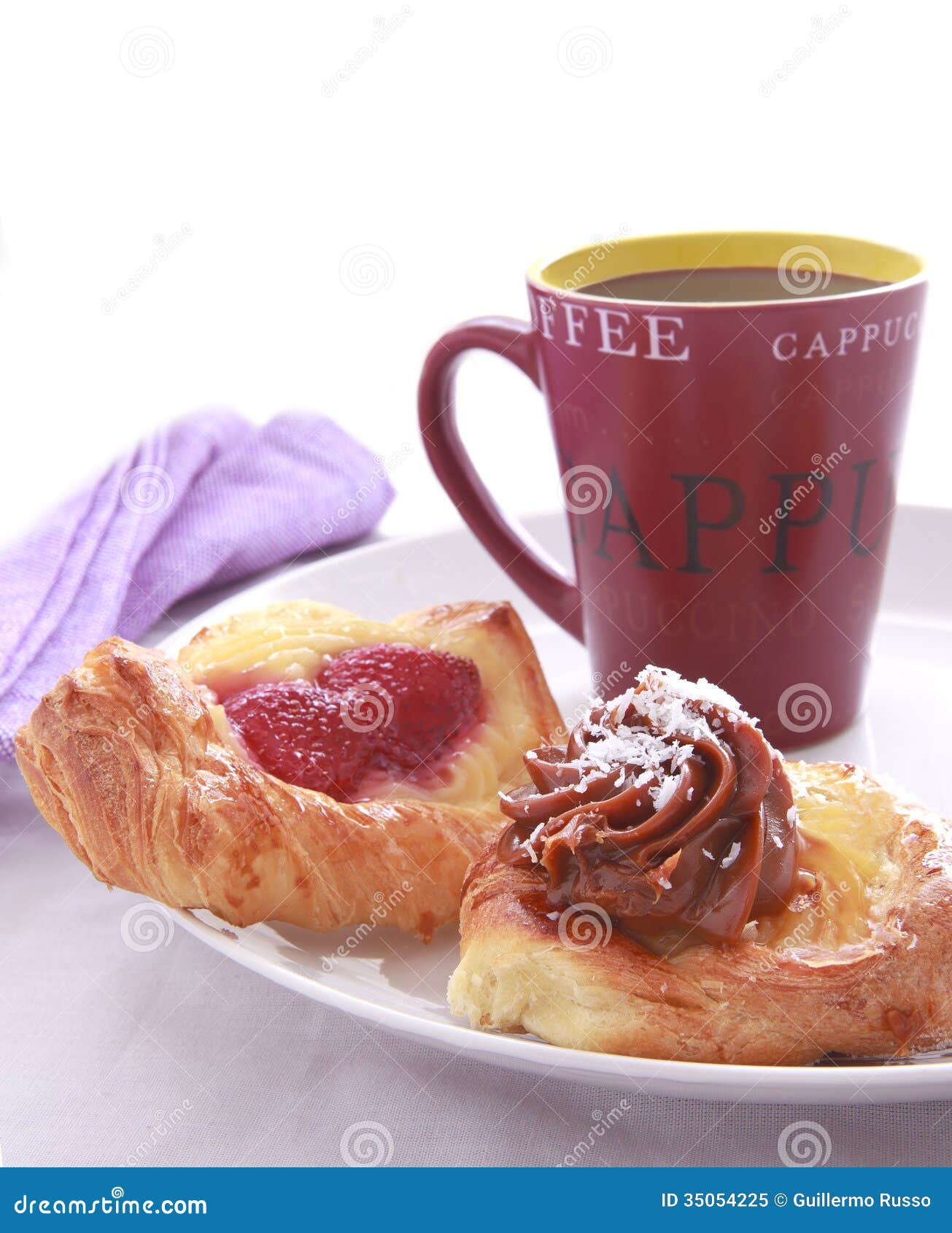 Coffee break with pastry stock image. Image of gourmet - 35054225