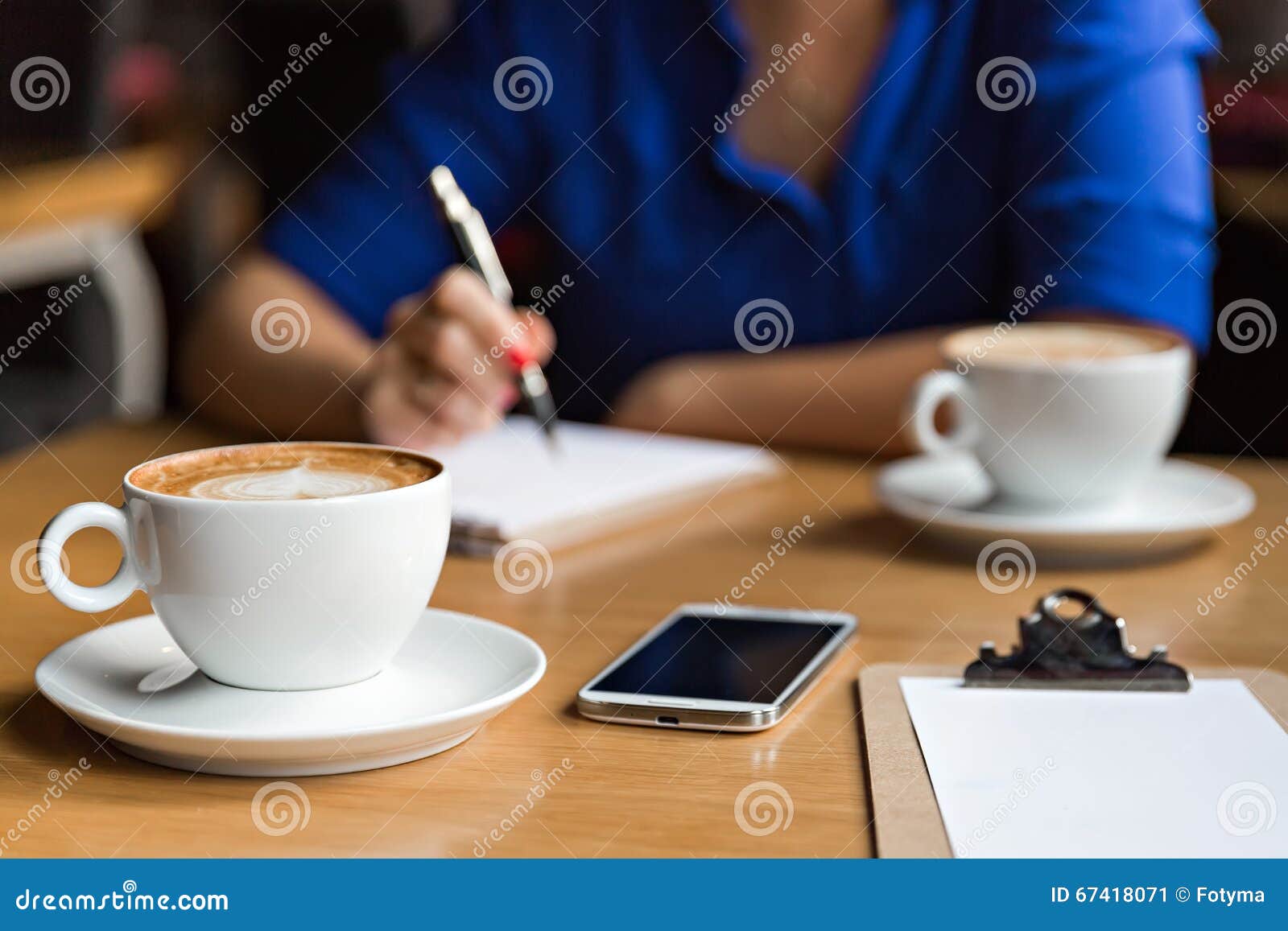 Coffee break stock image. Image of mobile, meet, cappuccino - 67418071