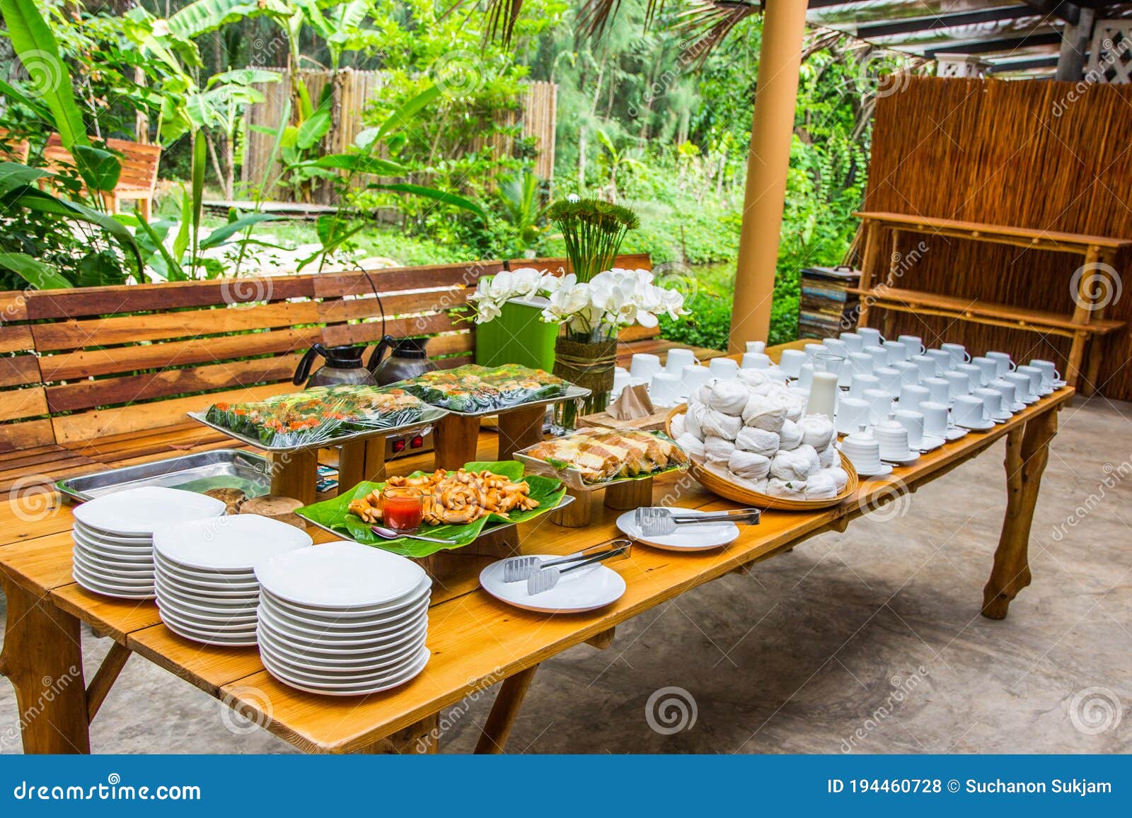 Coffee Break Set for Seminar Stock Photo - Image of reception, carafe ...
