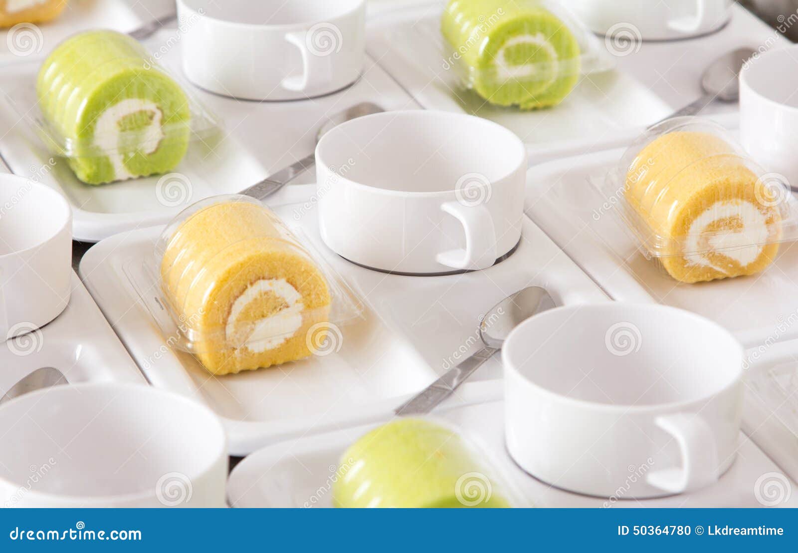 Coffee break set stock photo. Image of roll, isolated - 50364780