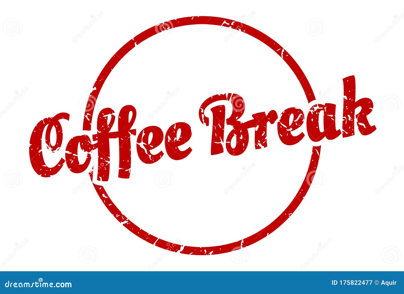 Coffee Break Sign. Coffee Break Round Vintage Stamp Stock Vector ...