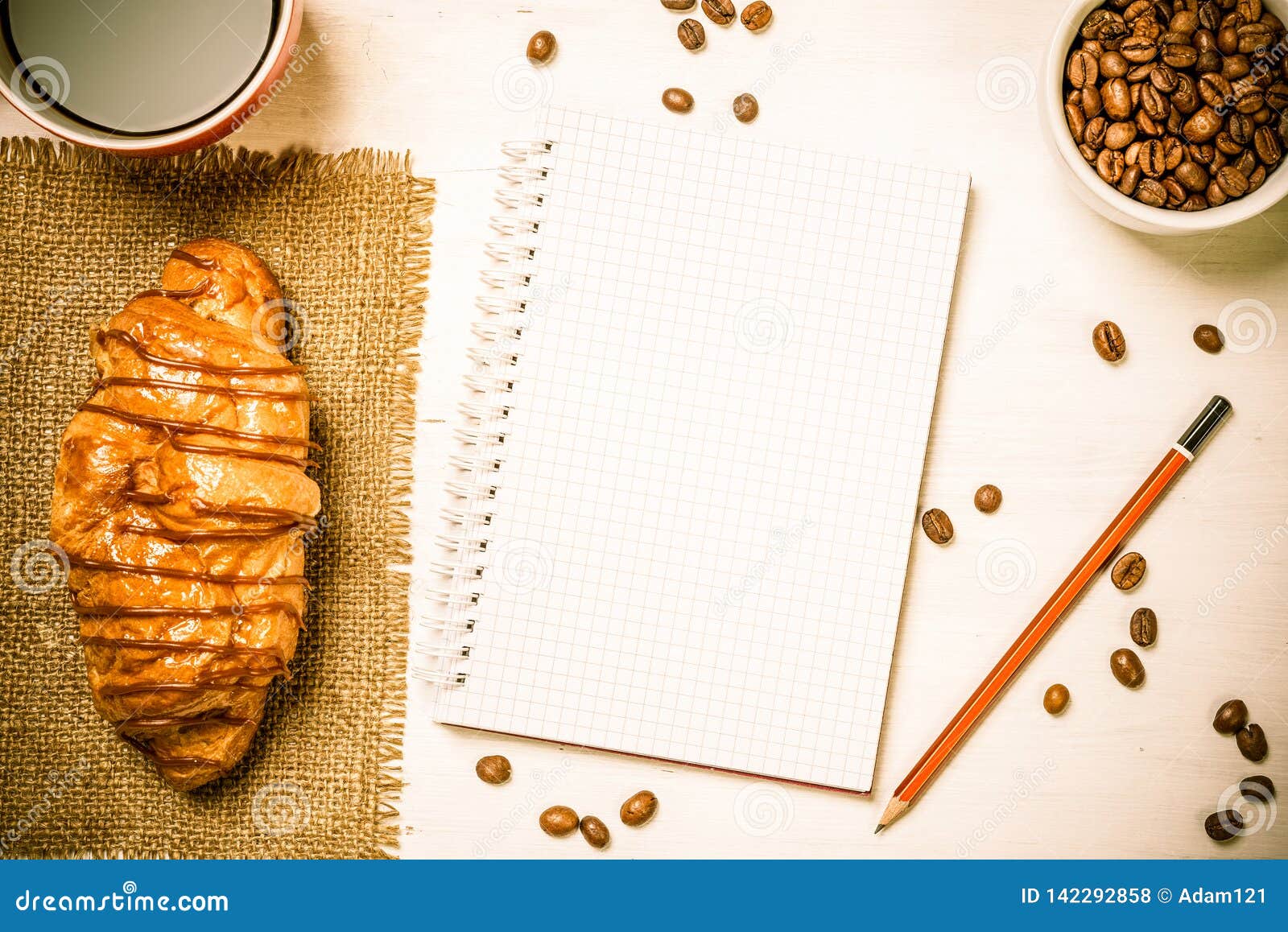 Coffee break with snack stock photo. Image of idea, carbohydrates ...