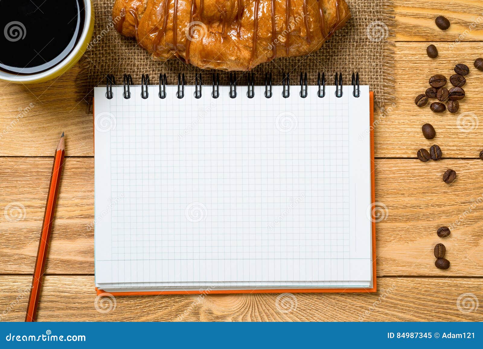 Coffee break with snack stock image. Image of diet, open - 84987345