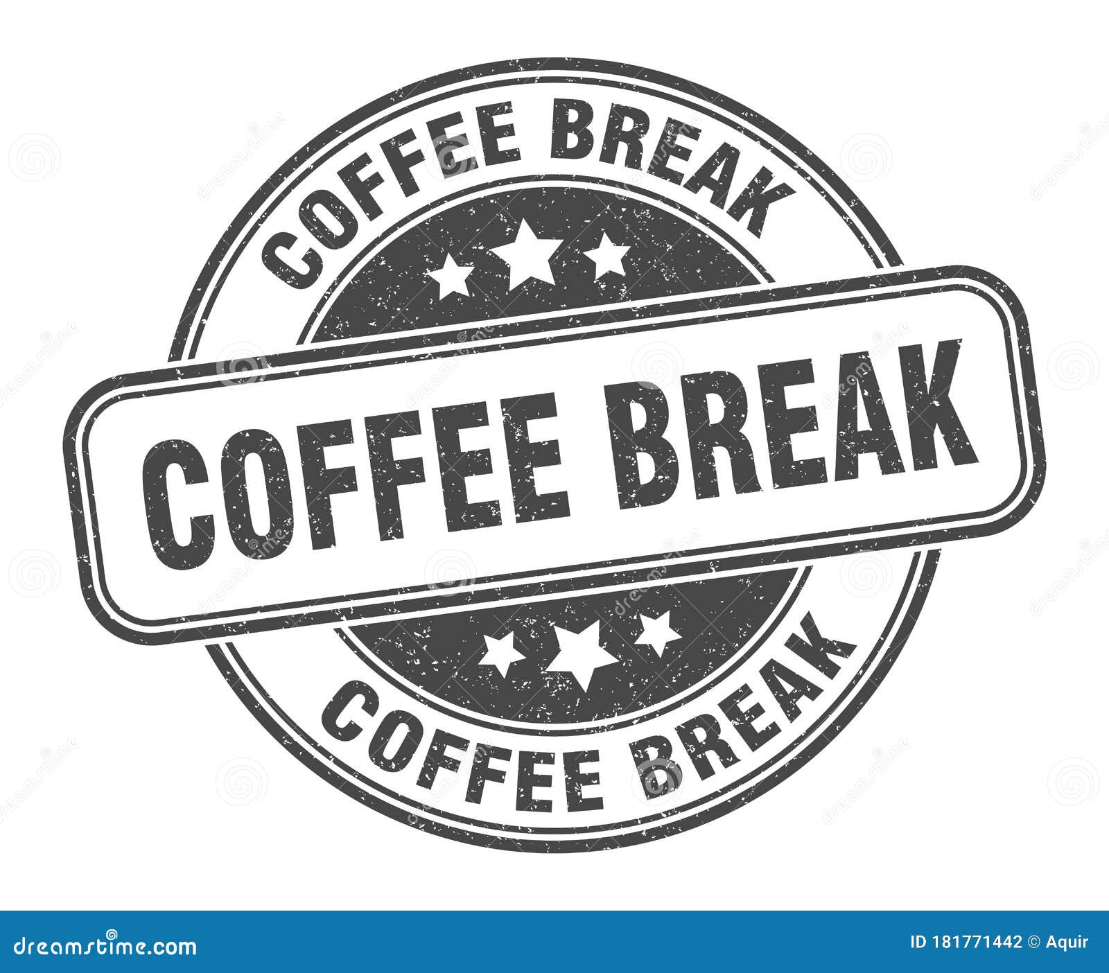 Coffee Break Stamp. Coffee Break Round Grunge Sign Stock Vector ...