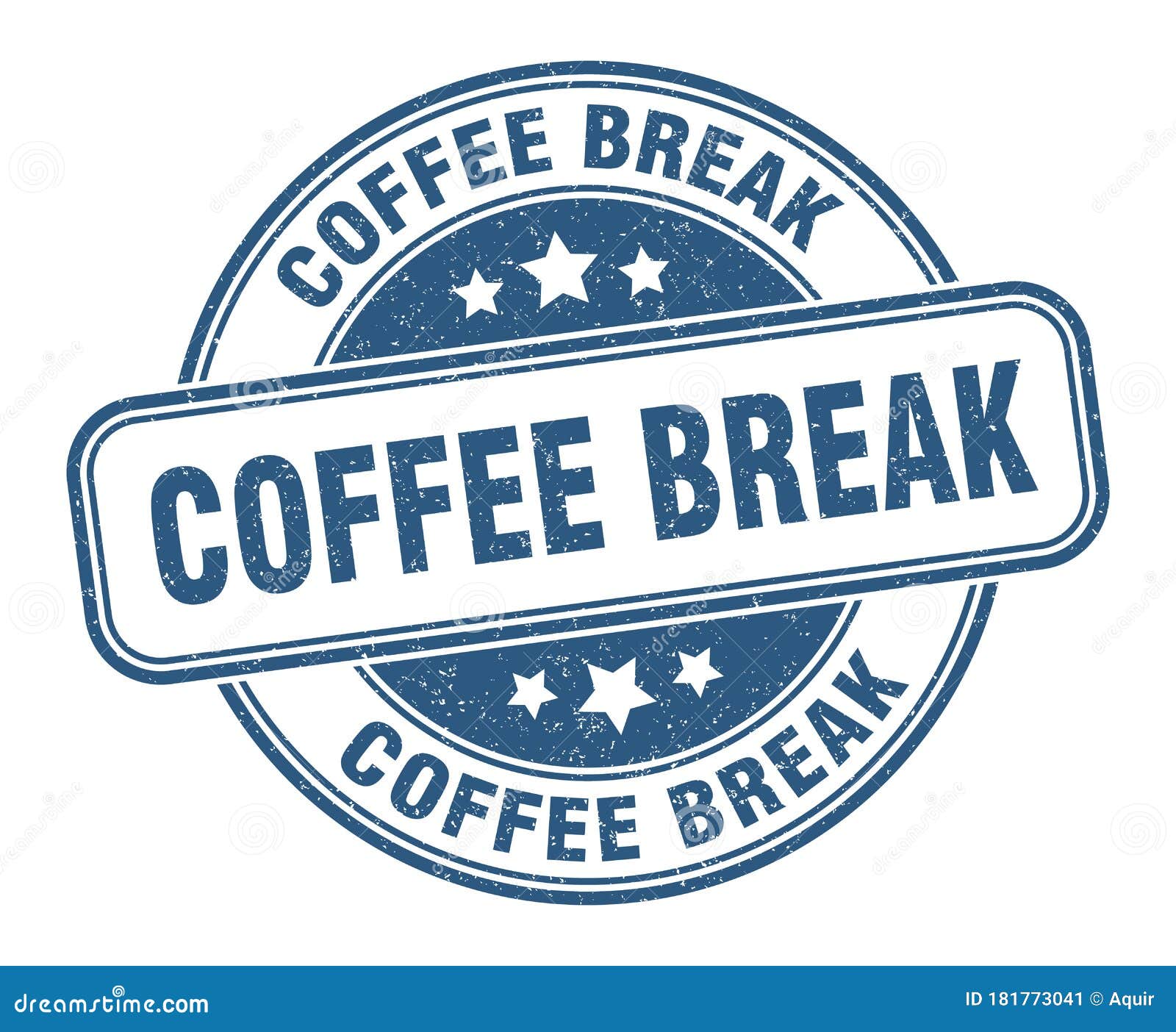 Coffee Break Stamp. Coffee Break Round Grunge Sign Stock Vector ...