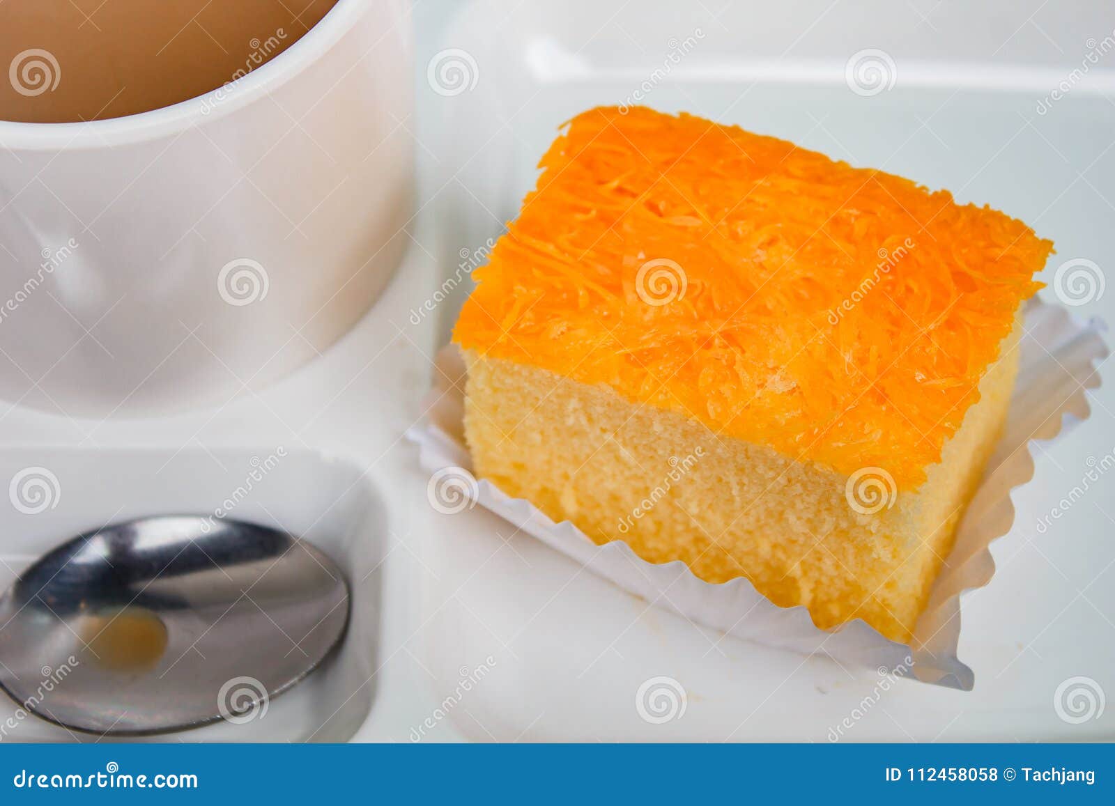 Coffee Break Time with Cake. Stock Photo - Image of dessert, baked ...