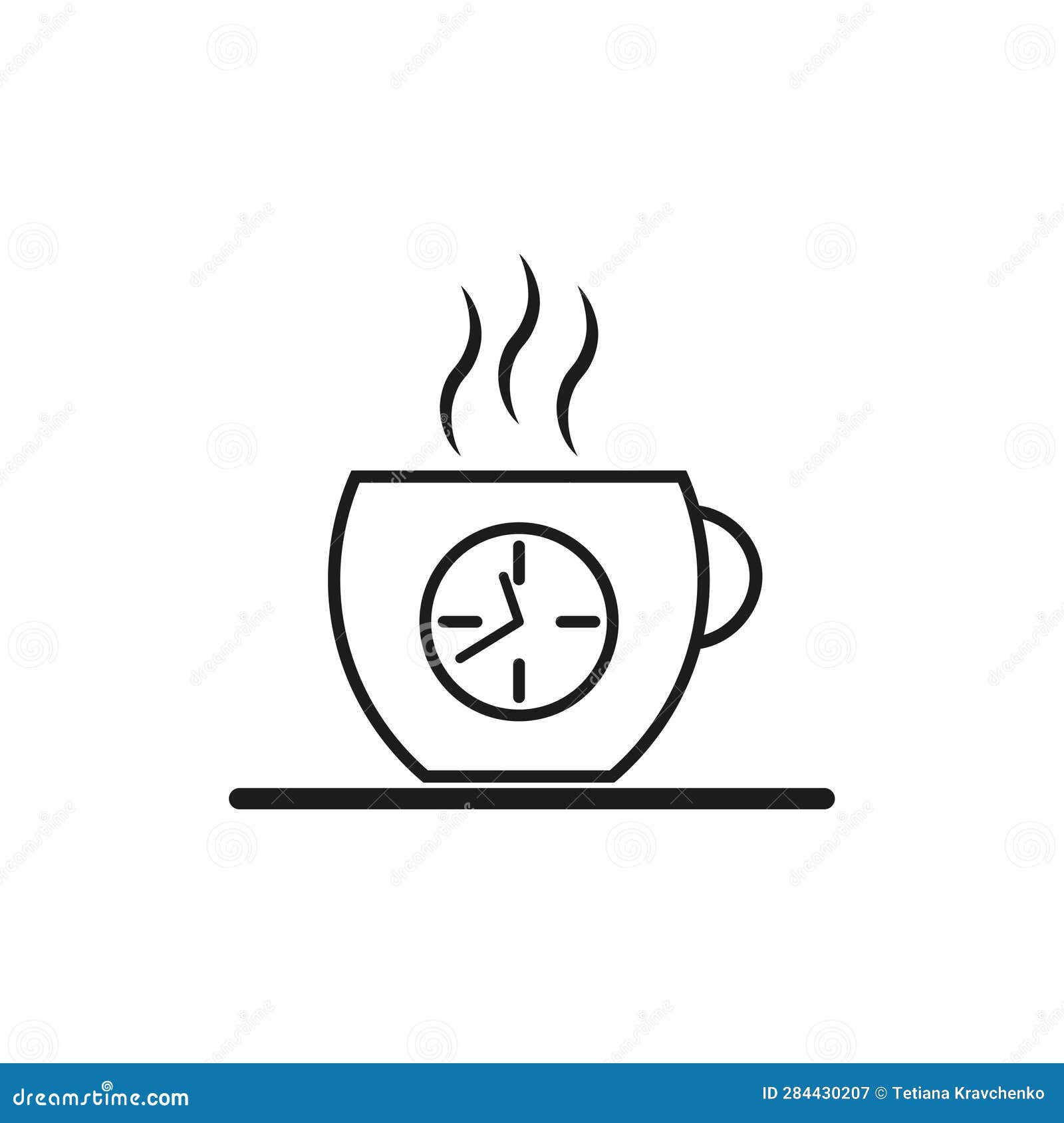 Coffee Break Time Icon. Vector Illustration. Stock Image Stock Vector ...