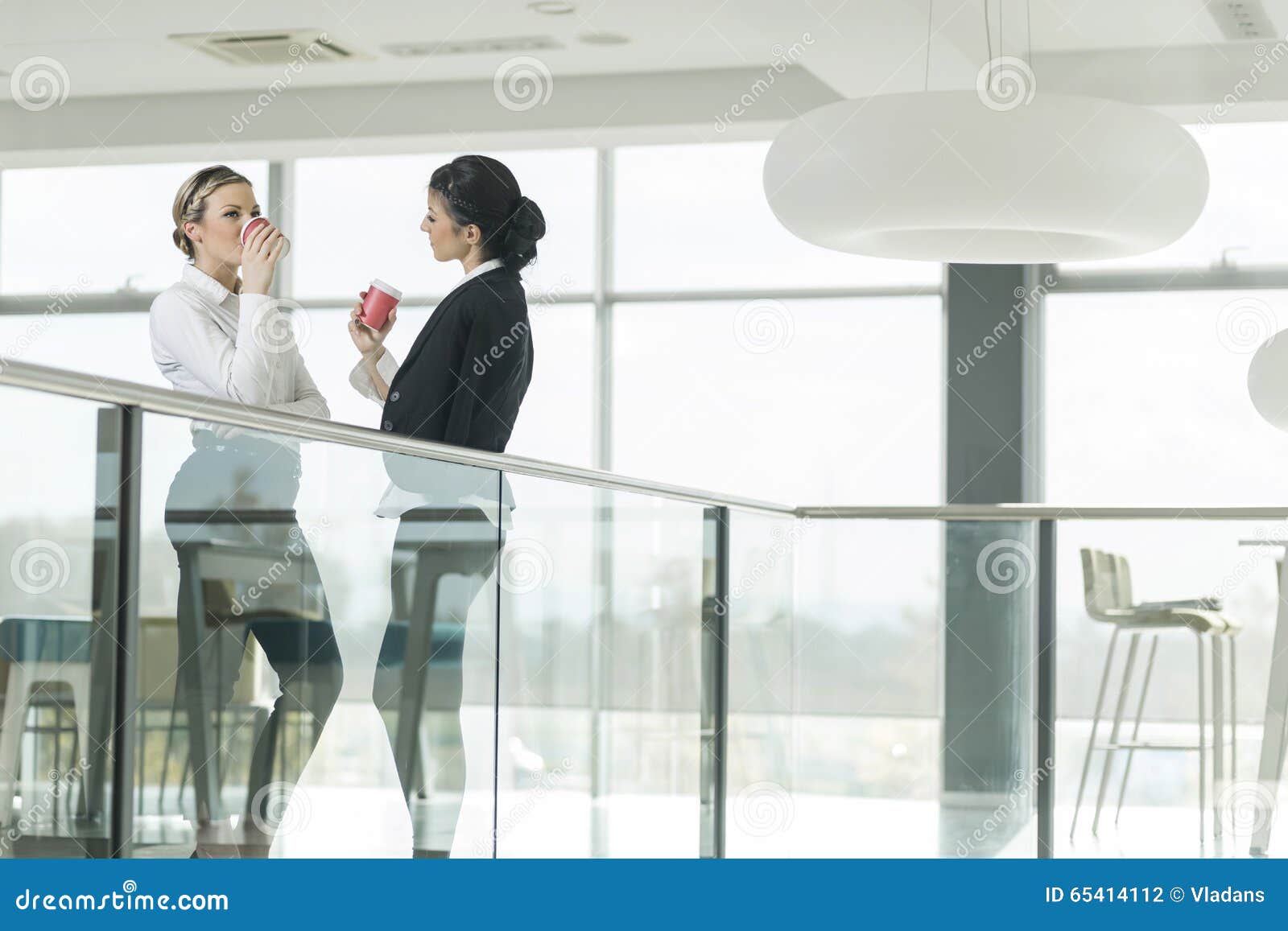 Coffee break stock photo. Image of businesswoman, partnership - 65414112