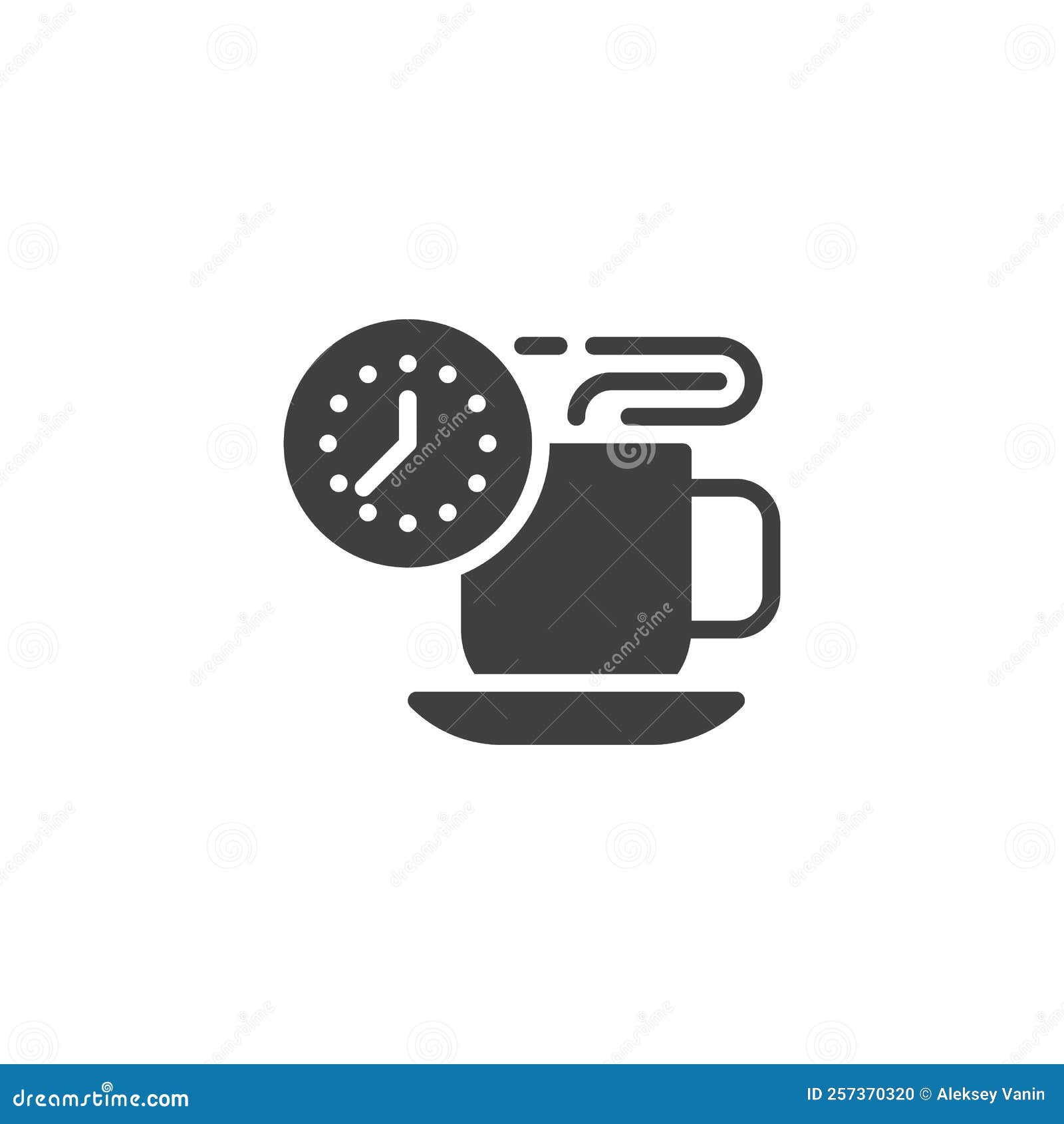 Coffee break vector icon stock vector. Illustration of symbol - 257370320