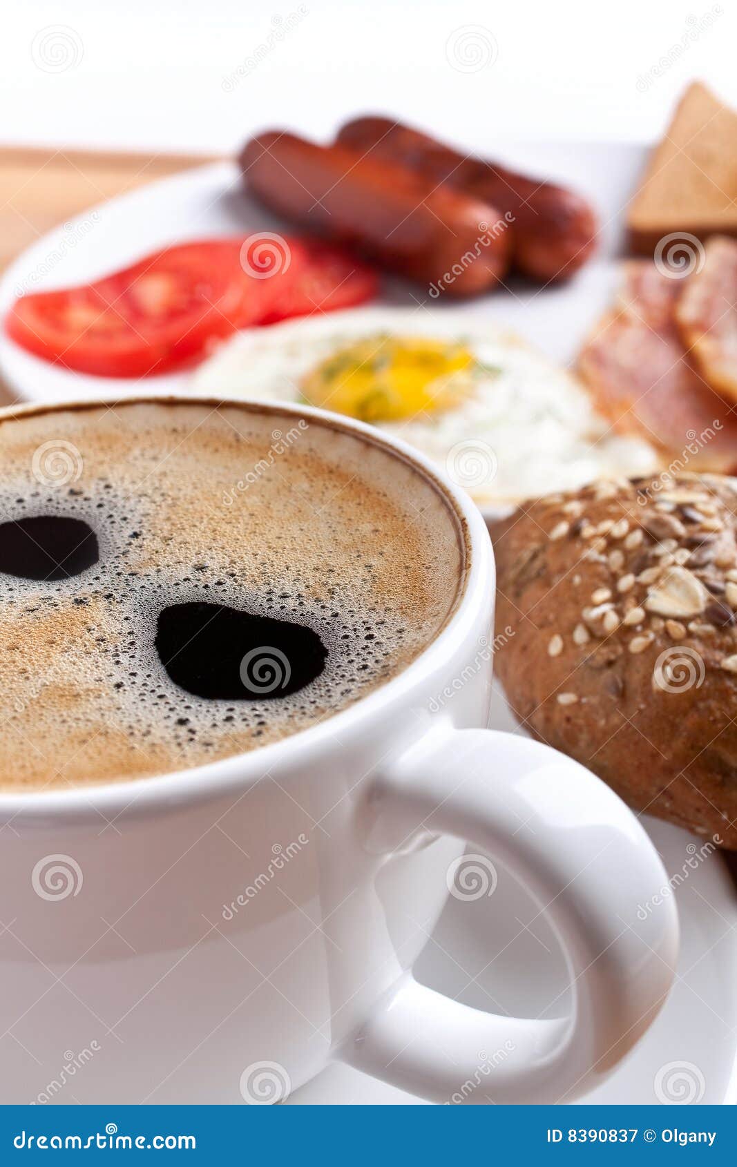 Coffee and breakfast stock image. Image of delicious, caffeine - 8390837