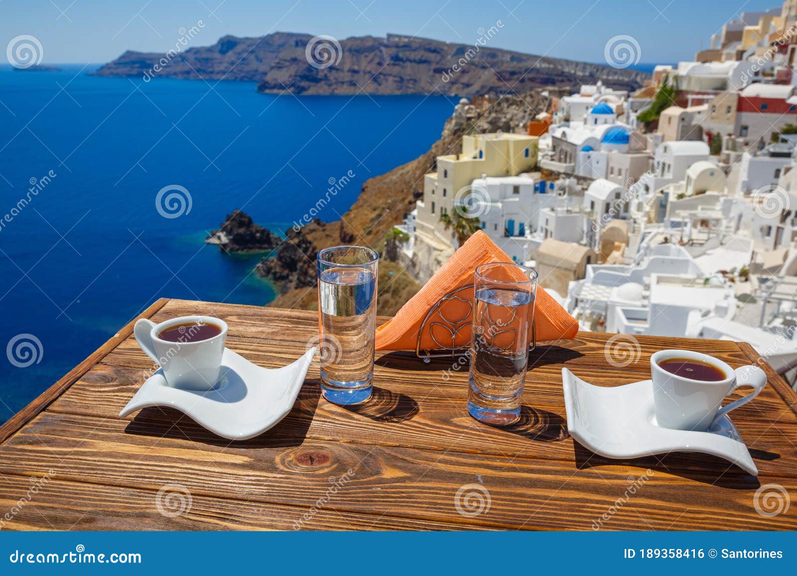 Coffee and Breakfast for Two Stock Photo - Image of plant, table: 189358416