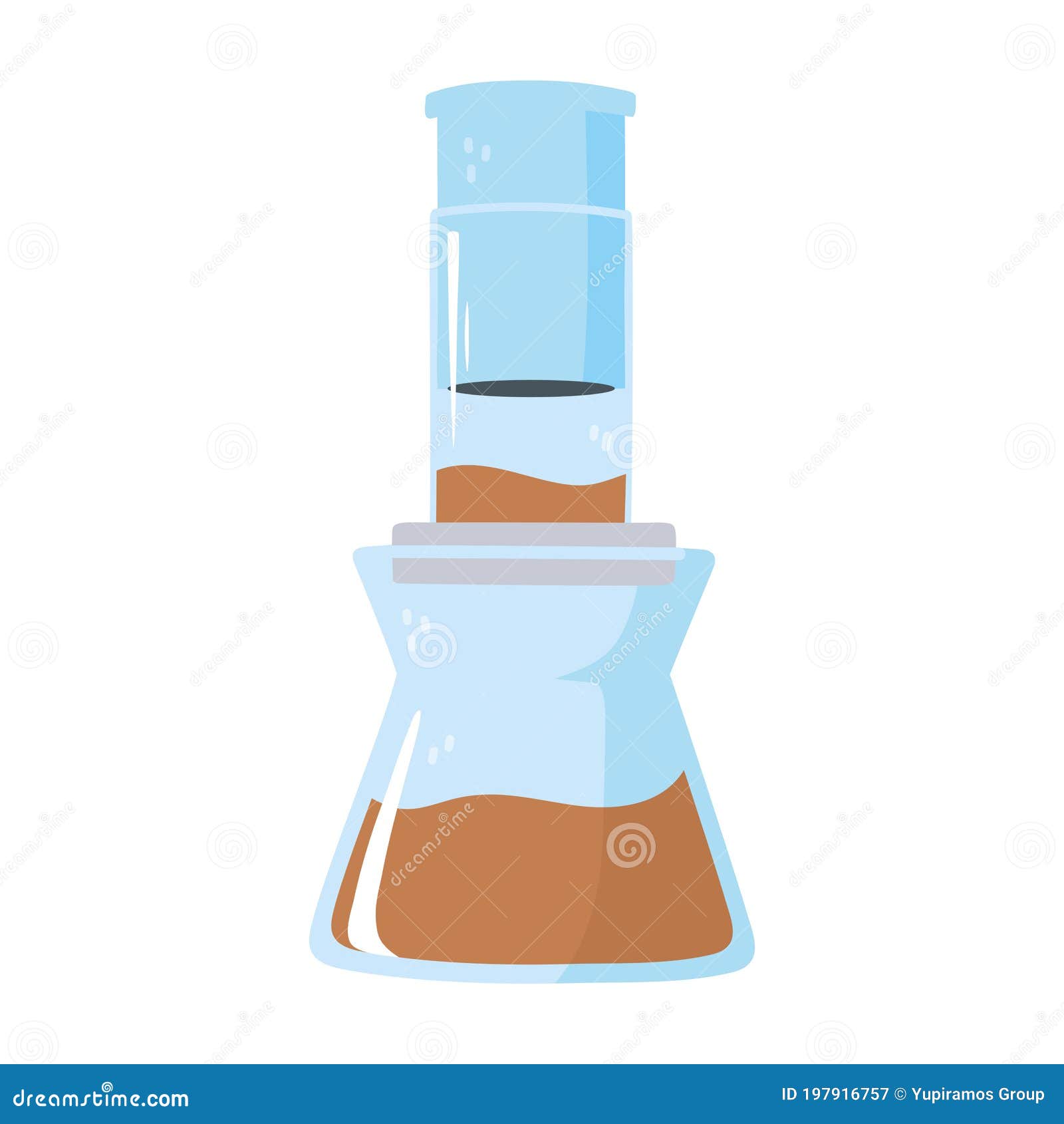 Coffee Brew Method Aeropress Isolated Icon Style Stock Vector ...
