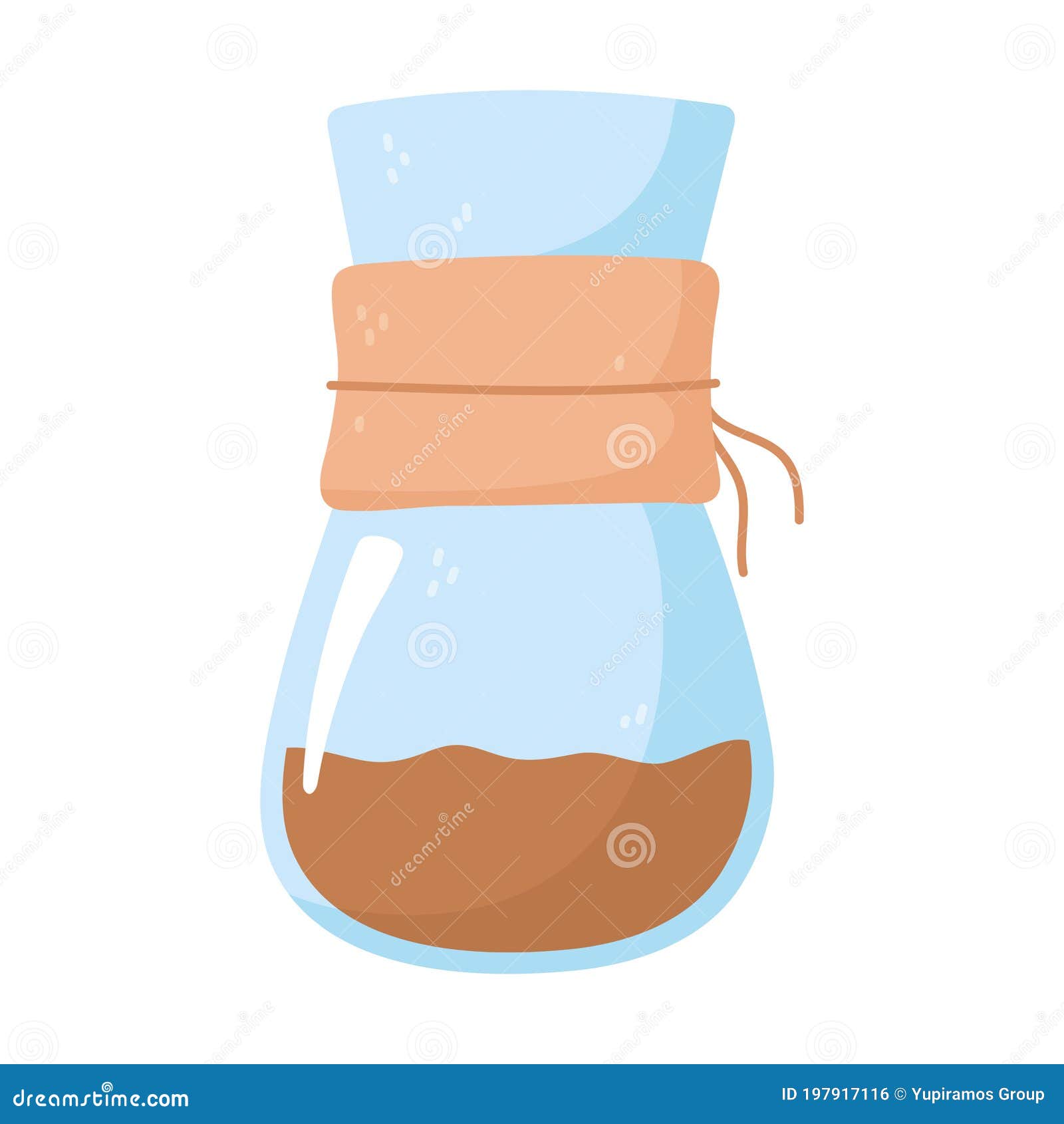 Coffee Brew Method Chemex Isolated Icon Style Stock Vector ...