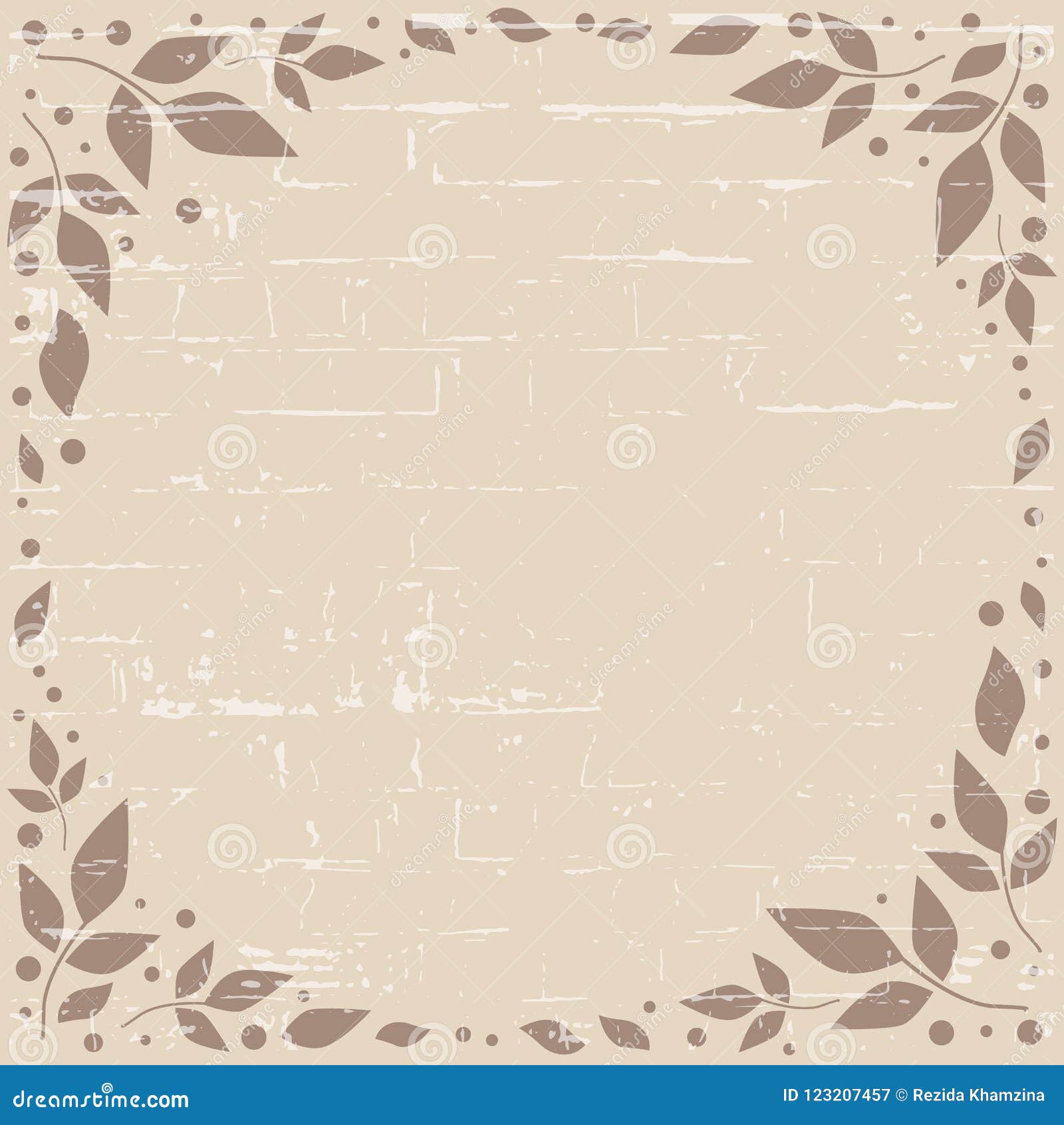 Coffee Brown Background with Texture and Decorative Frame of Brown ...