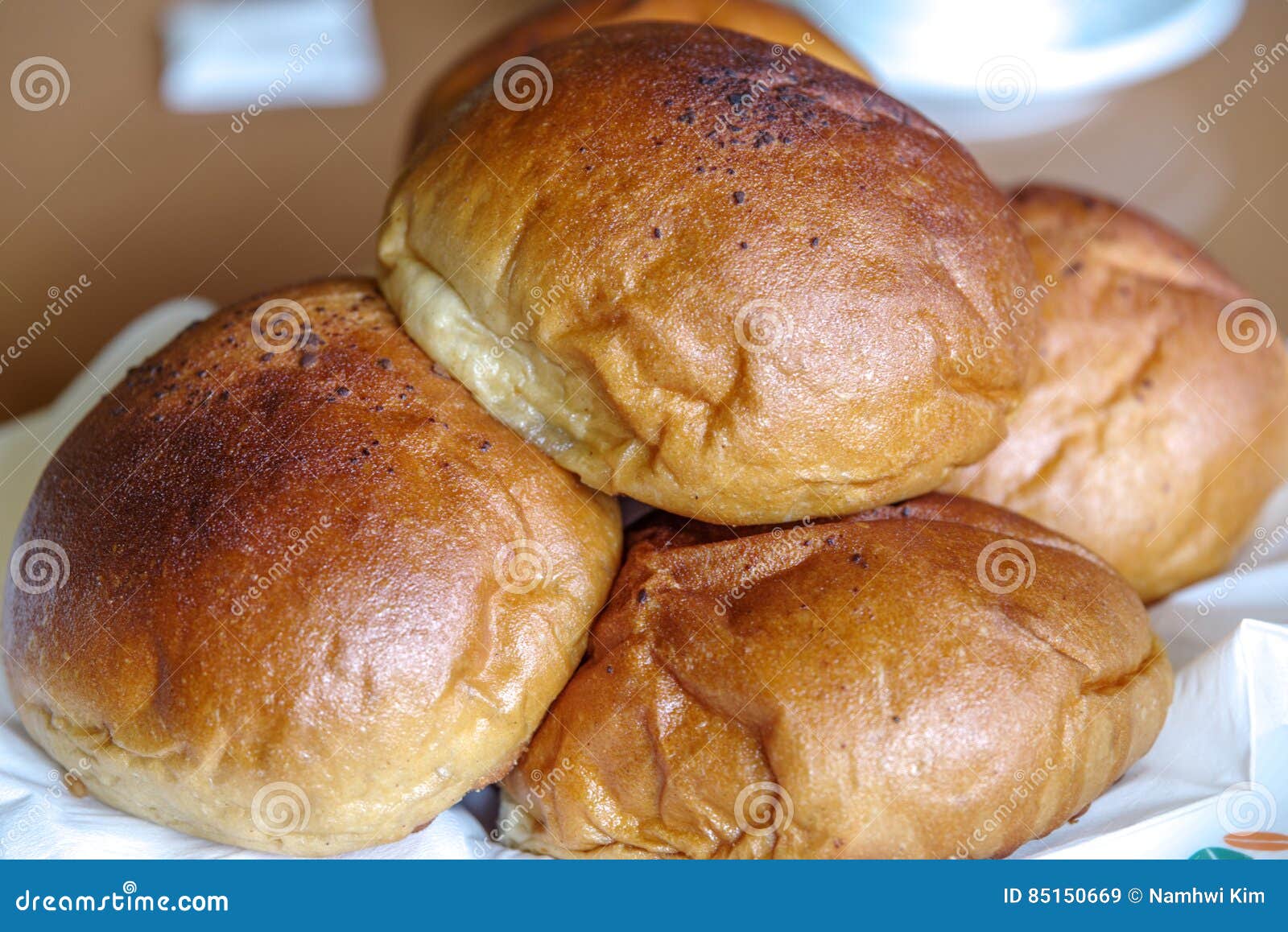 Coffee burn bread stock image. Image of studio, bakery - 85150669