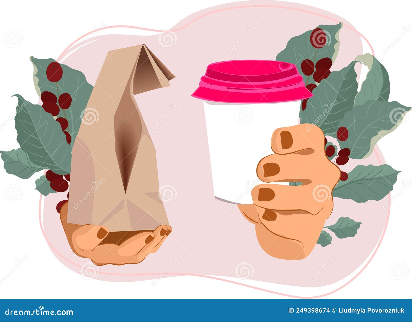 Coffee Business Concept Barista Making Coffee Stock Vector ... Coffee Business Concept Barista Making Coffee Stock Vector ...