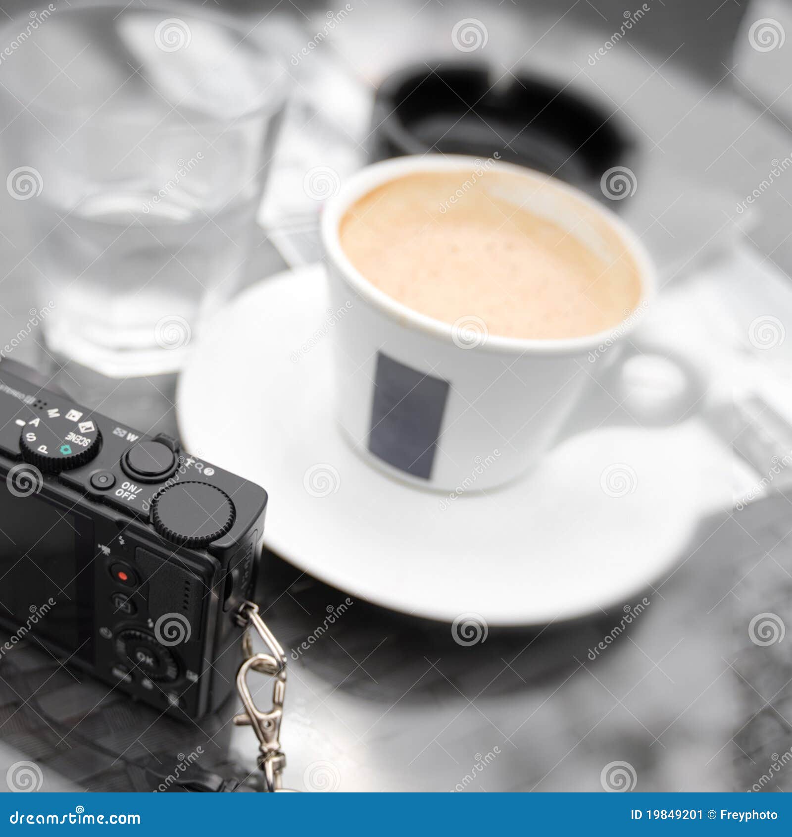 Coffee and Camera stock image. Image of bright, holiday - 19849201