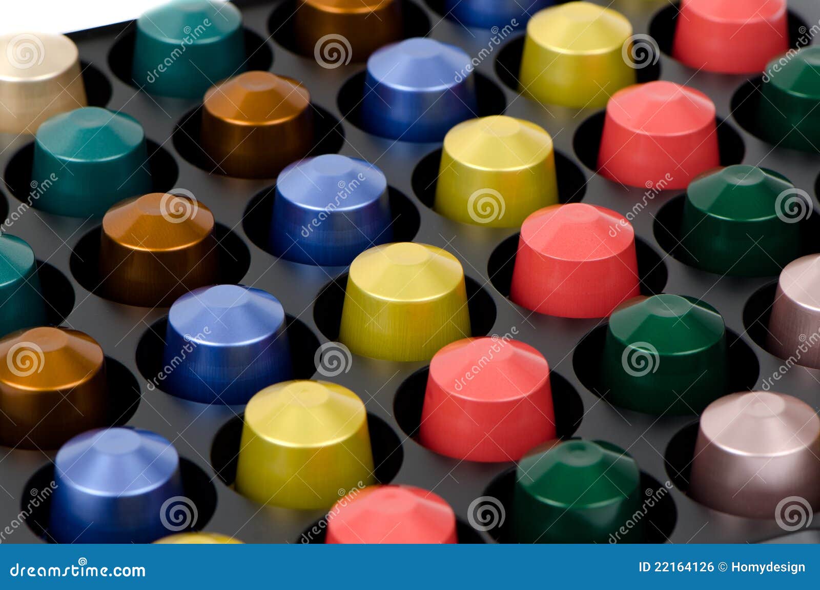 Coffee capsules stock photo. Image of breakfast, colorful - 22164126