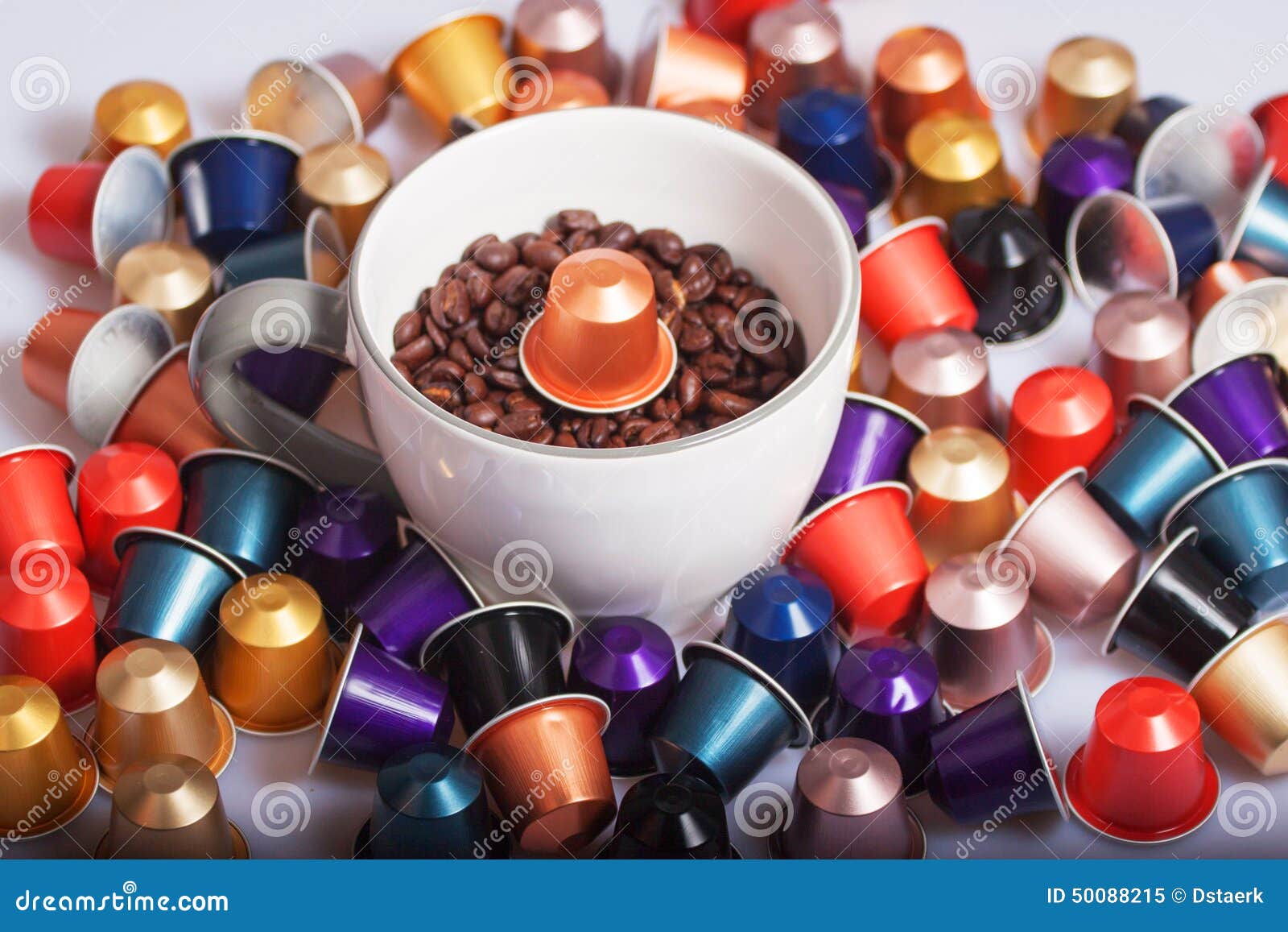 Coffee capsules stock image. Image of flavor, caffeine - 50088215