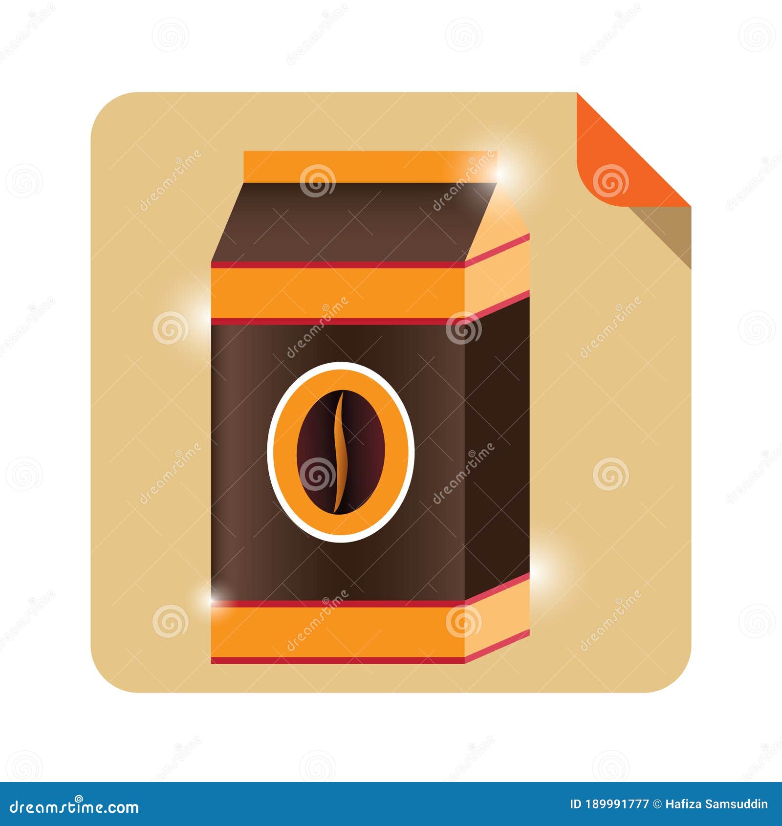 Coffee Carton. Vector Illustration Decorative Design Stock Vector ...