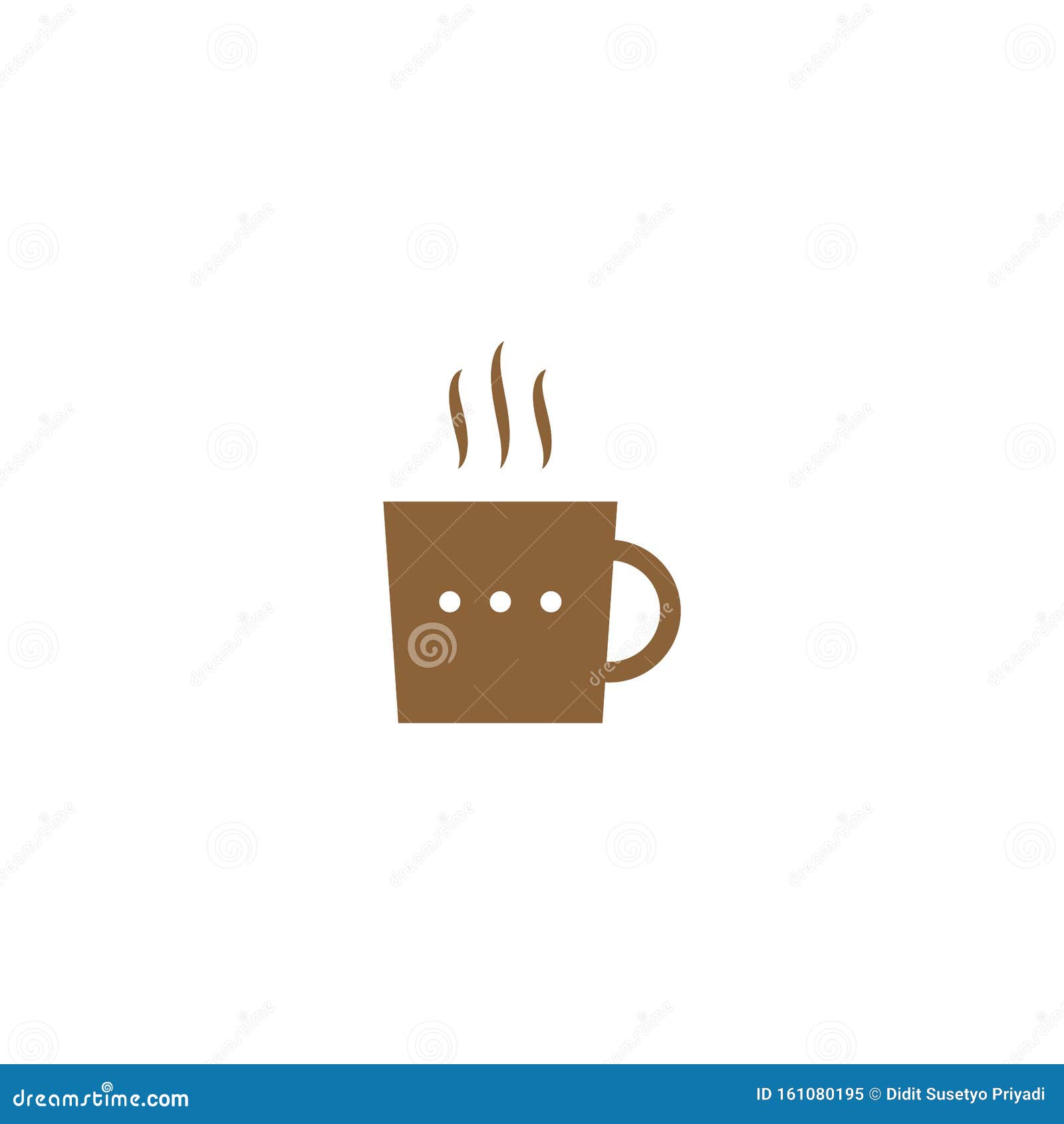 Coffee Chat Graphic Design Template Simple Illustration Stock Vector ...