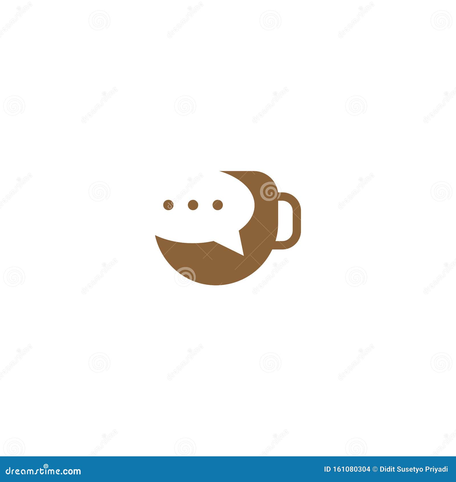 Coffee Chat Graphic Design Template Simple Illustration Stock Vector ...