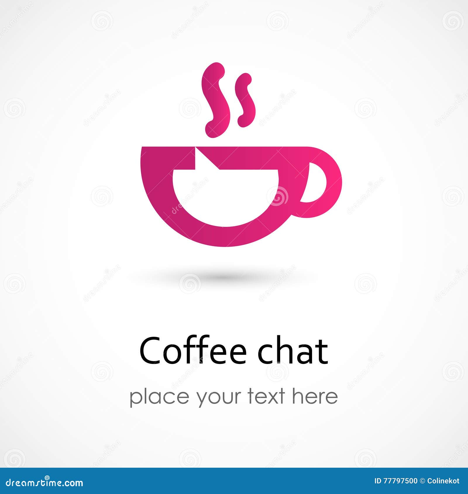 Coffee chat stock vector. Illustration of heat, liquid - 77797500