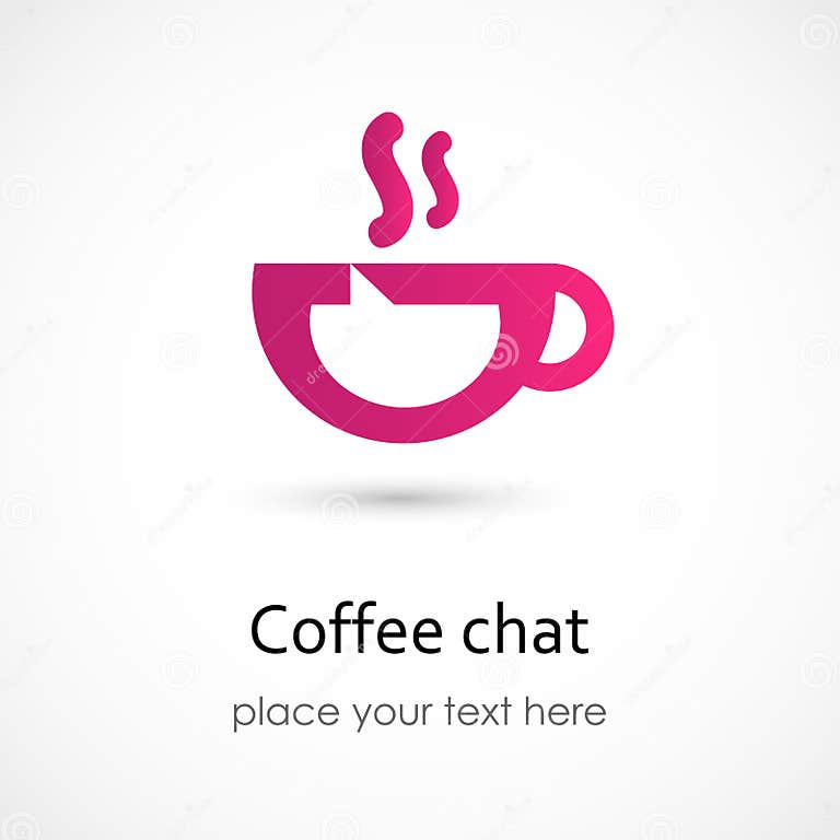 Coffee chat stock vector. Illustration of heat, liquid - 77797500