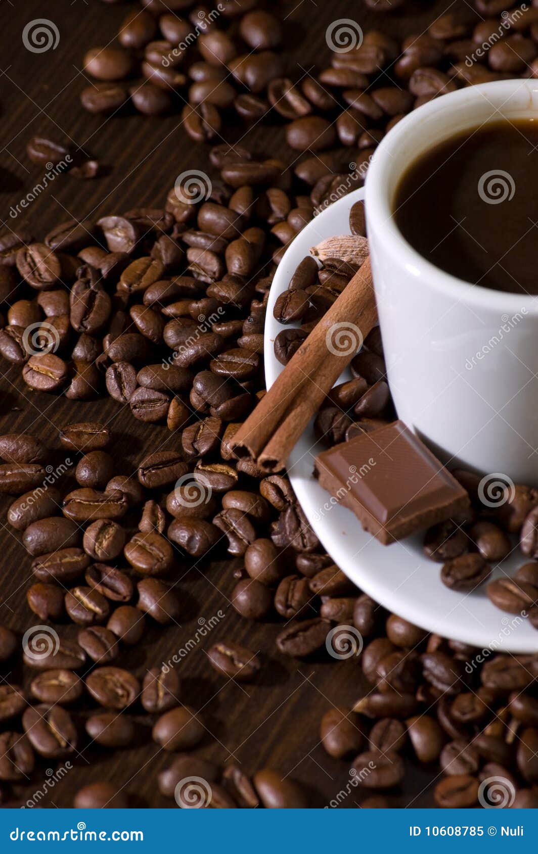 Coffee and chocolate stock image. Image of food, black - 10608785