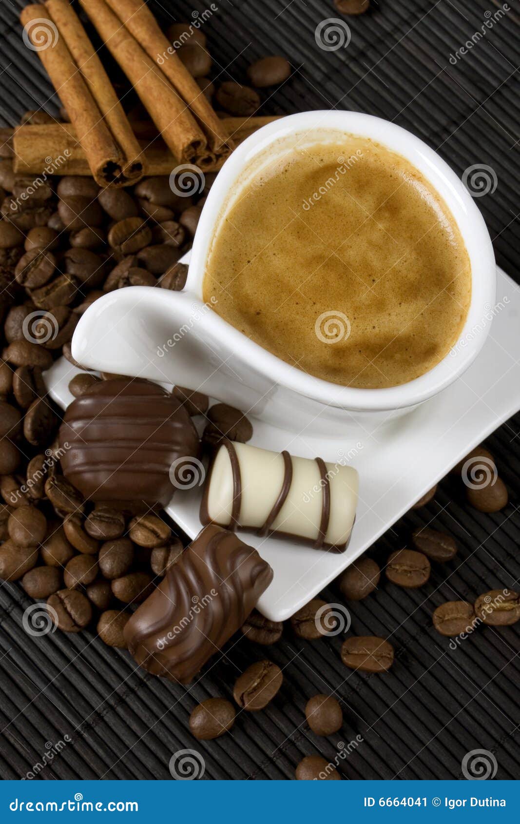 Coffee and chocolate stock image. Image of candy, aroma - 6664041