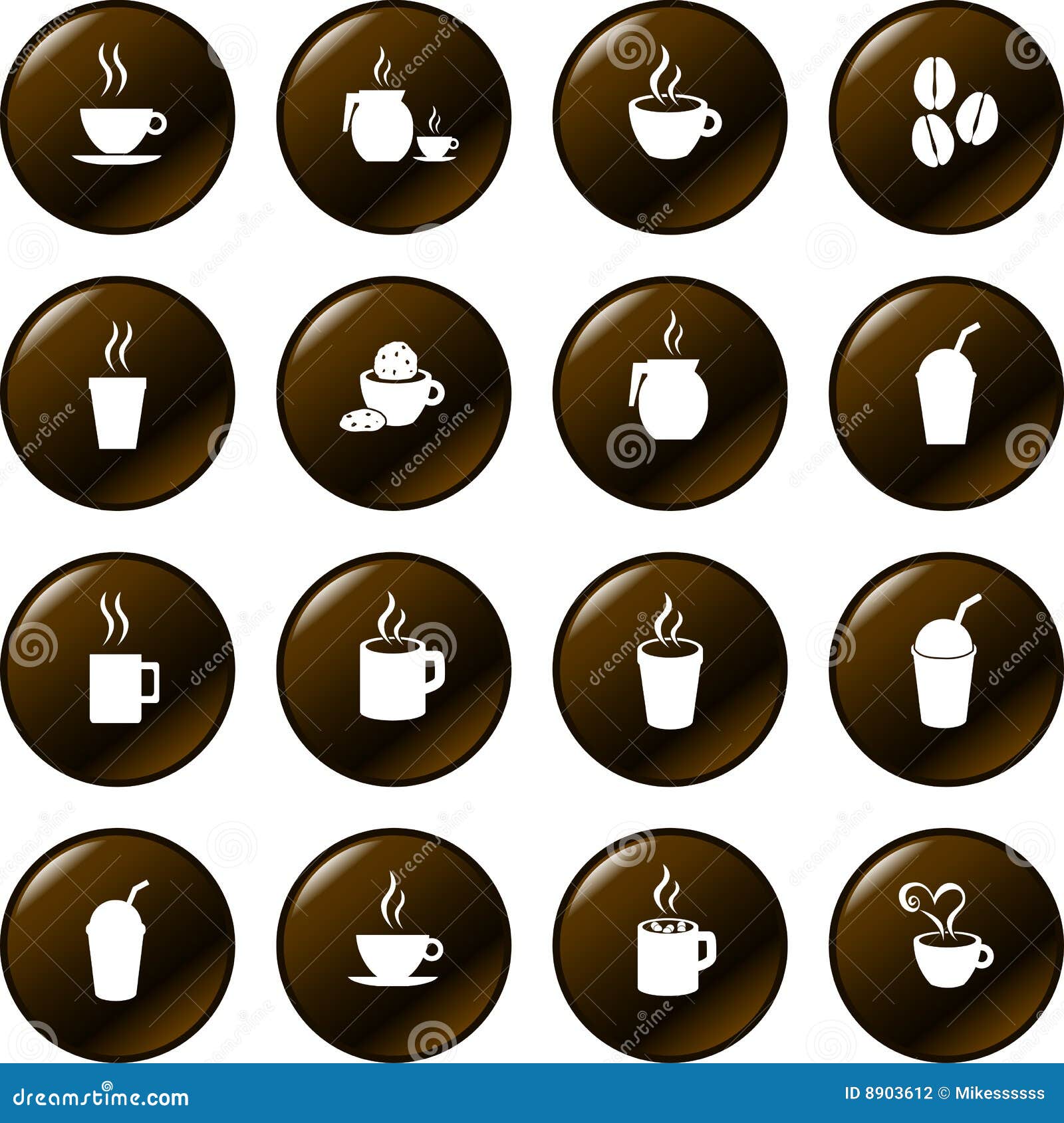 Coffee Chocolate and Hot Beverages Drinks Vector Stock Vector ...