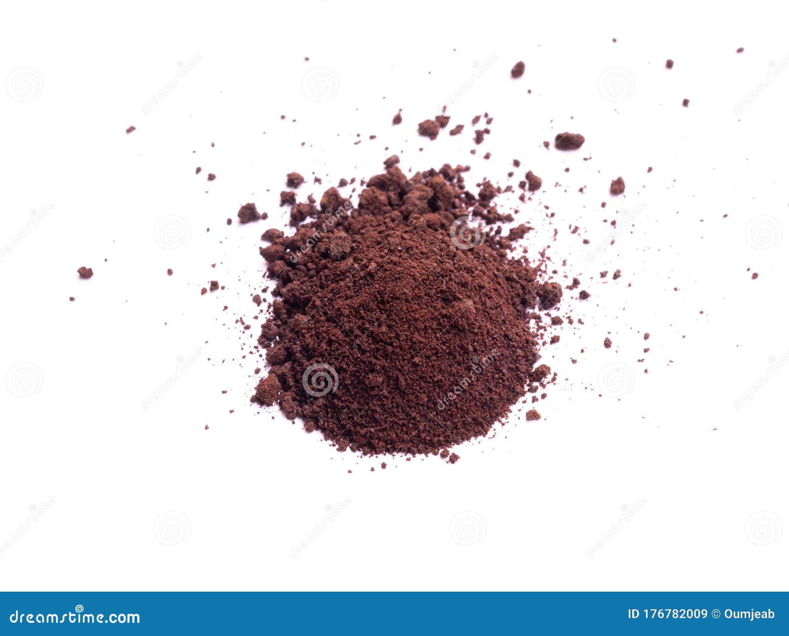 Coffee or Chocolate Powder Isolated Stock Image - Image of background ...