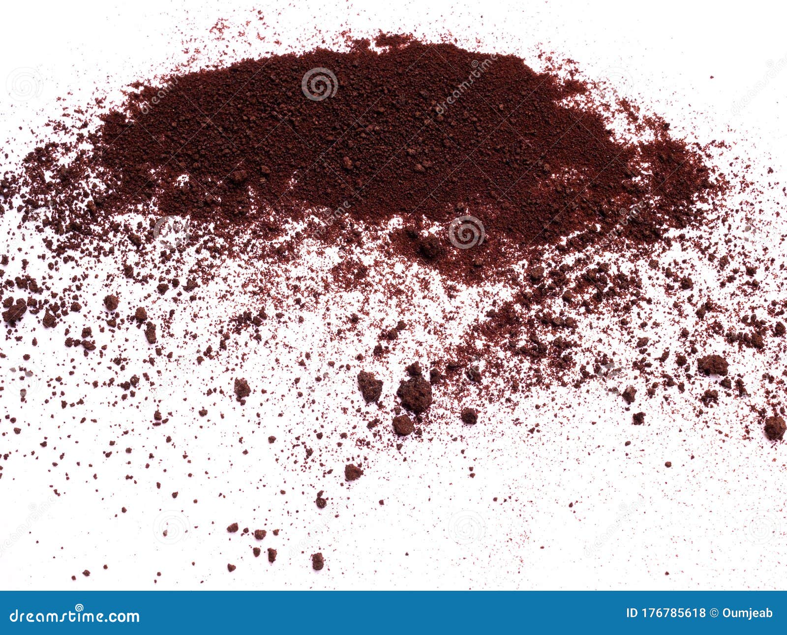 Coffee or Chocolate Powder Isolated Stock Photo - Image of flavor ...