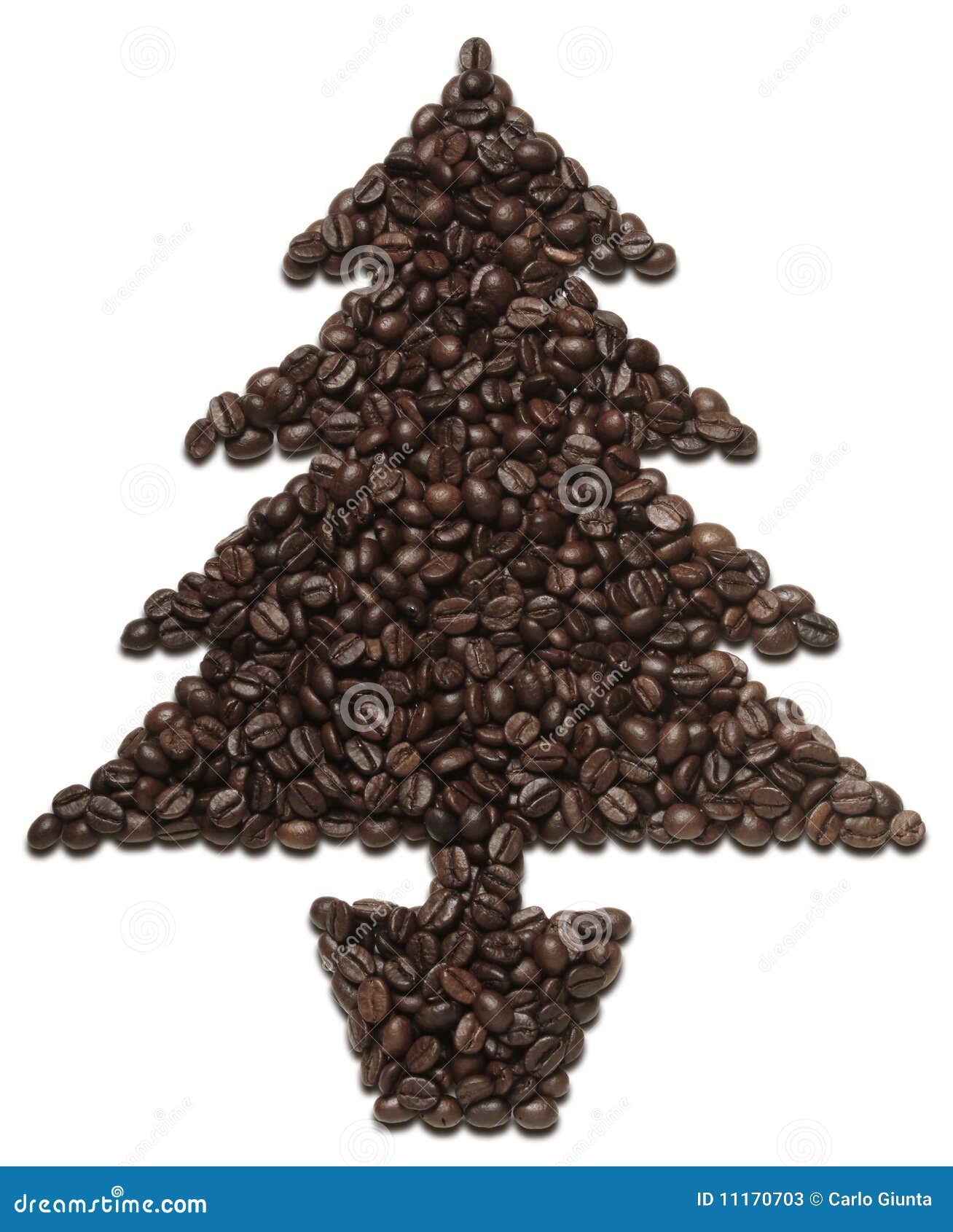 Coffee Christmas tree stock image. Image of glass, delicious - 11170703