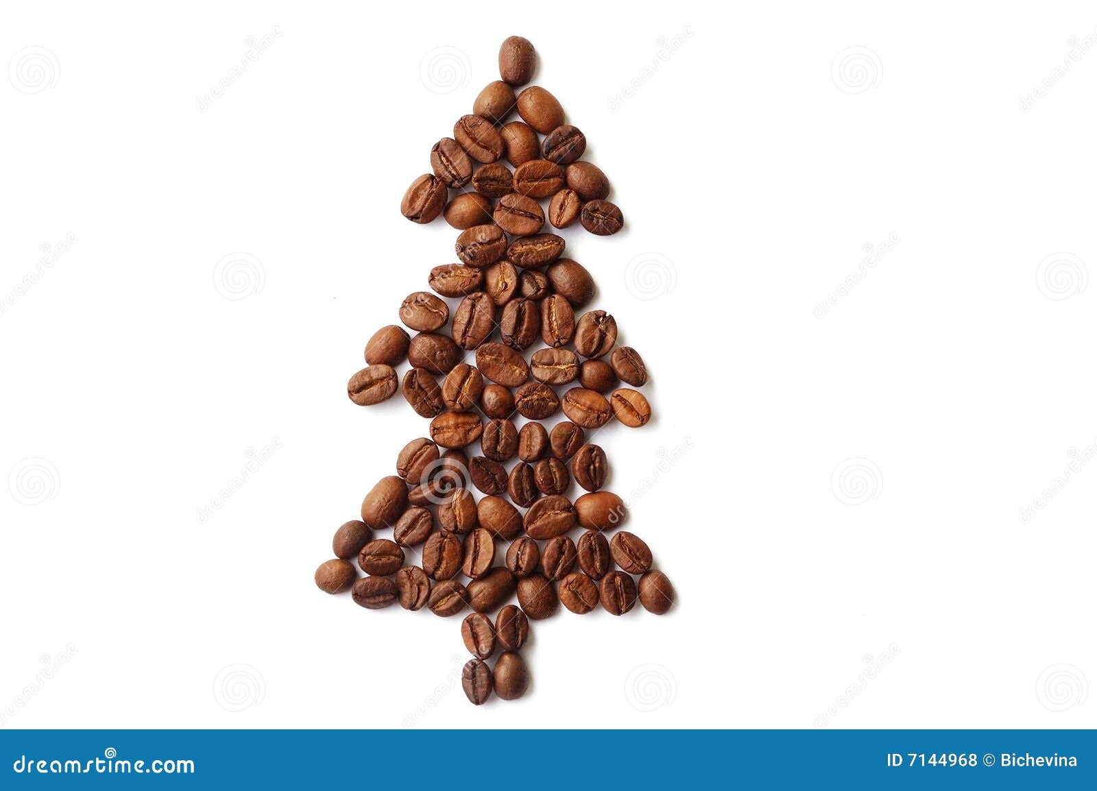 Coffee christmas tree stock photo. Image of aroma, christmas - 7144968