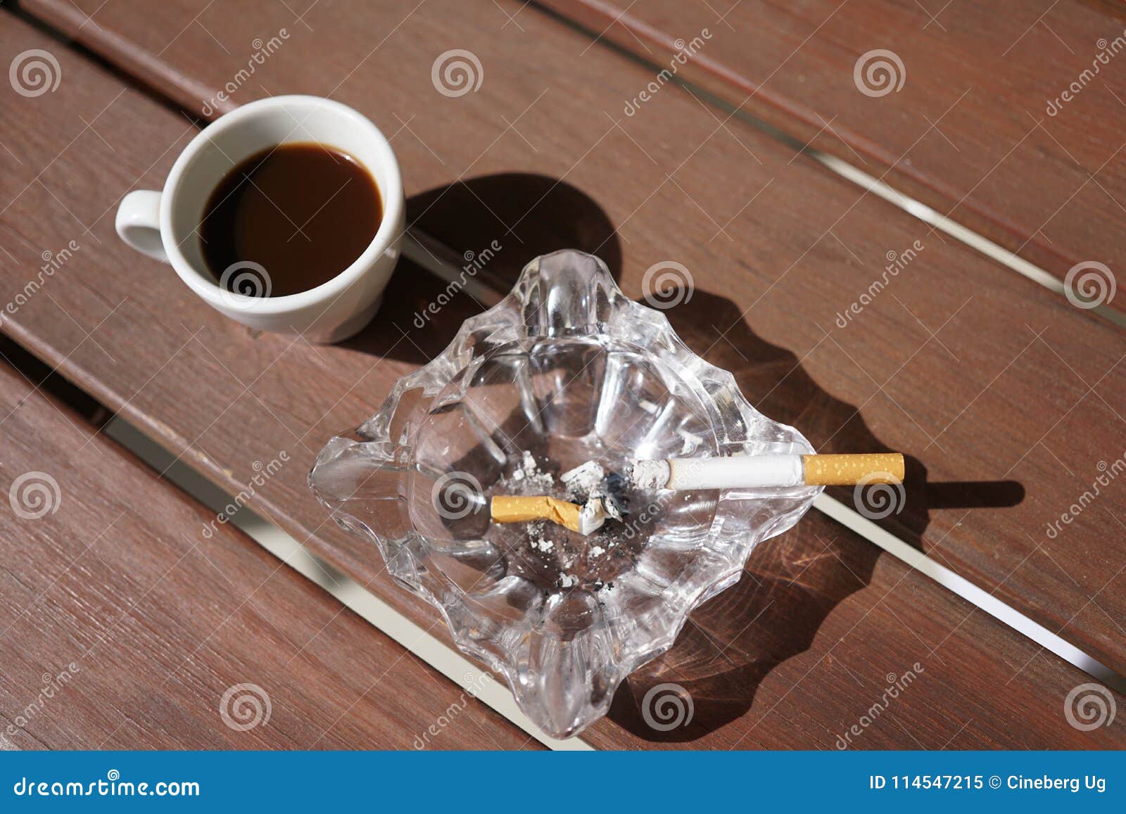 Coffee and cigarette stock image. Image of coffee, cafeteria - 114547215