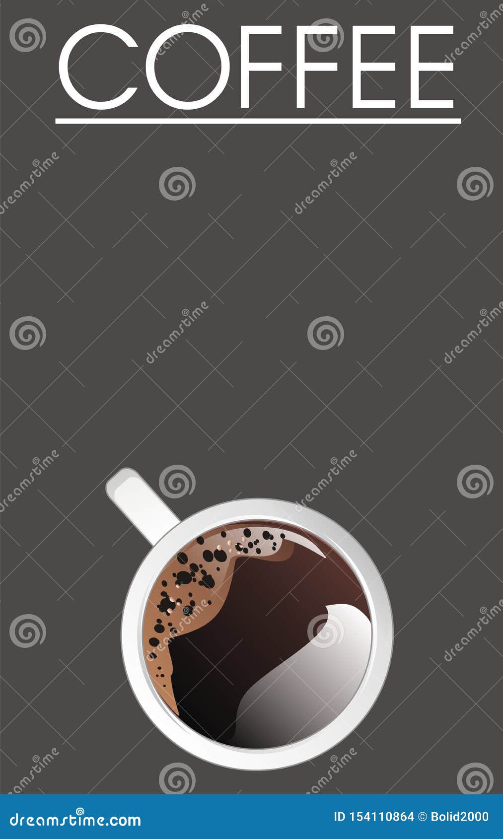 Coffee and clean board stock illustration. Illustration of aroma ...