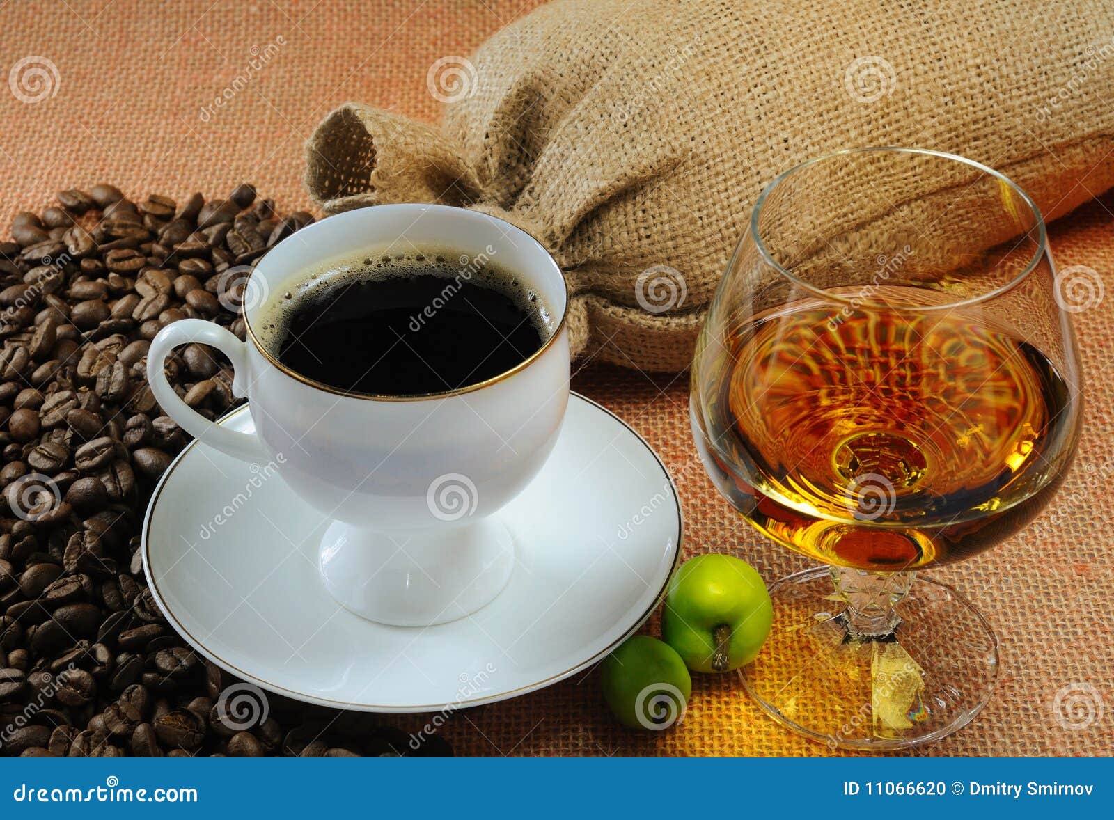 Coffee and cognac stock photo. Image of drinks, cognac - 11066620