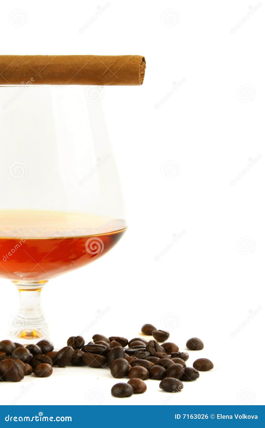 Coffee cognac and cigar stock photo. Image of still, coffee - 7163026