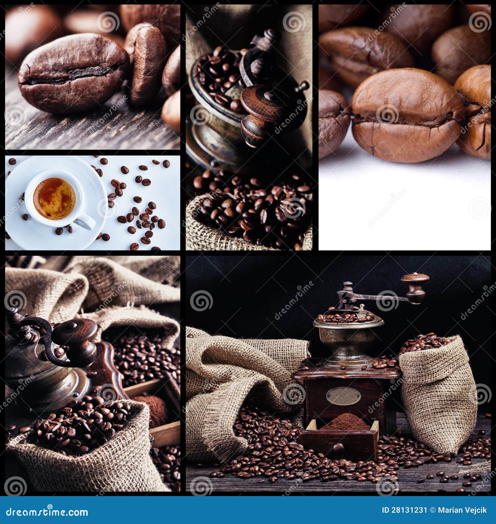 Coffee collage 1 stock image. Image of background, cafe - 28131231