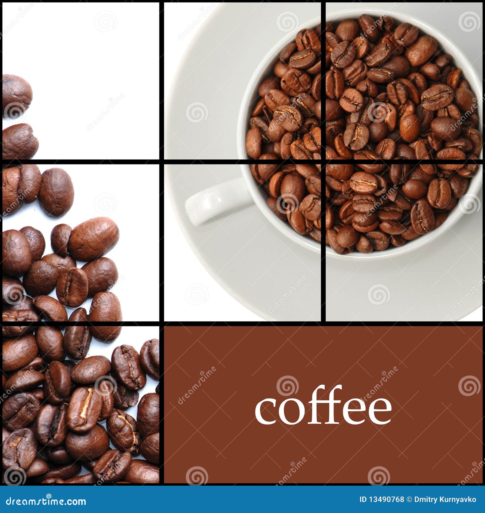 Coffee collage stock photo. Image of collage, cantuccini - 13490768
