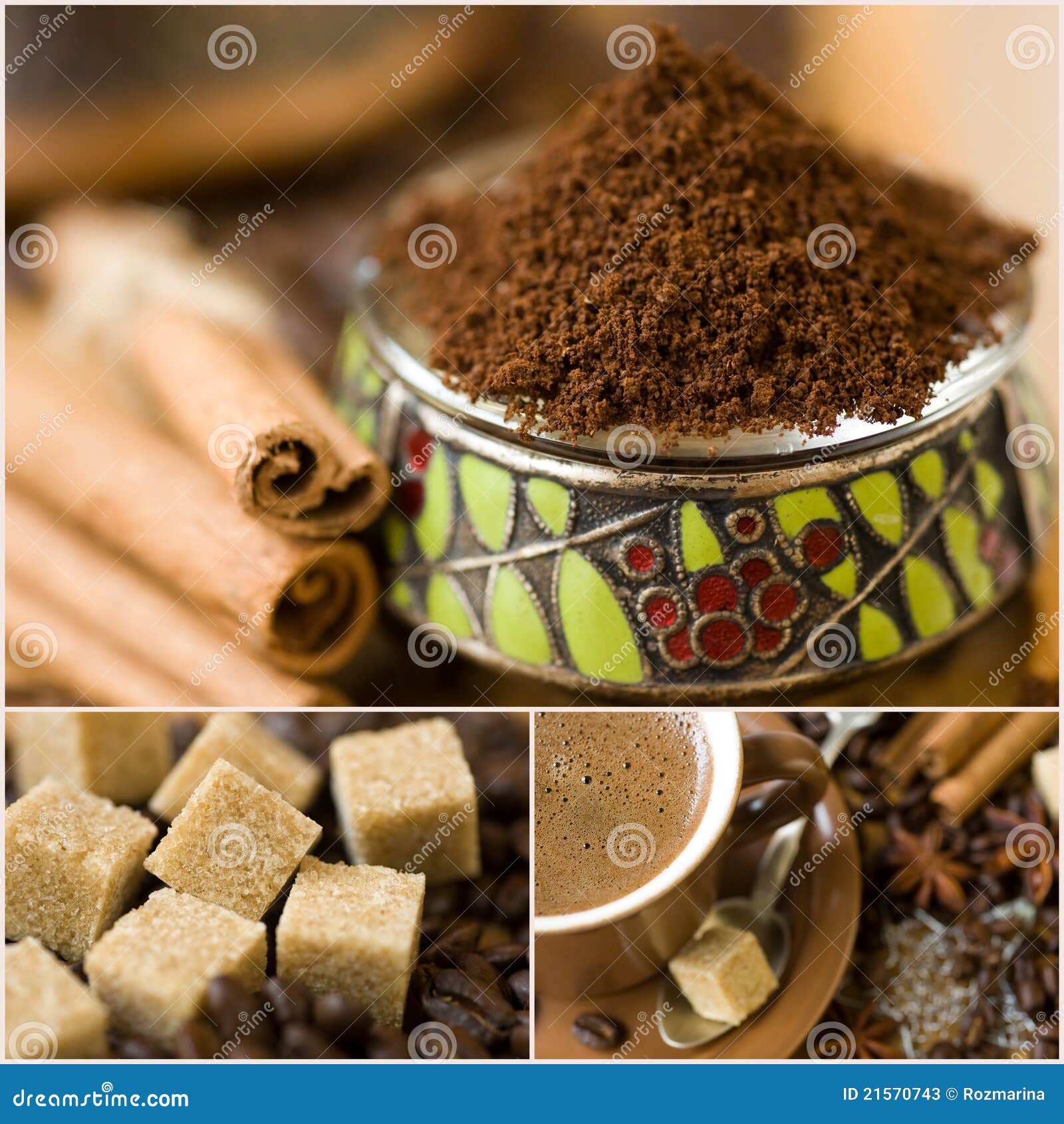 Coffee collage stock image. Image of roasted, black, caffeine - 21570743