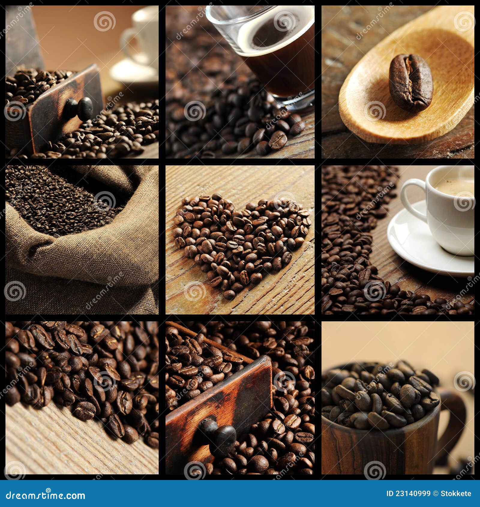 Coffee collage stock image. Image of popular, agriculture - 23140999