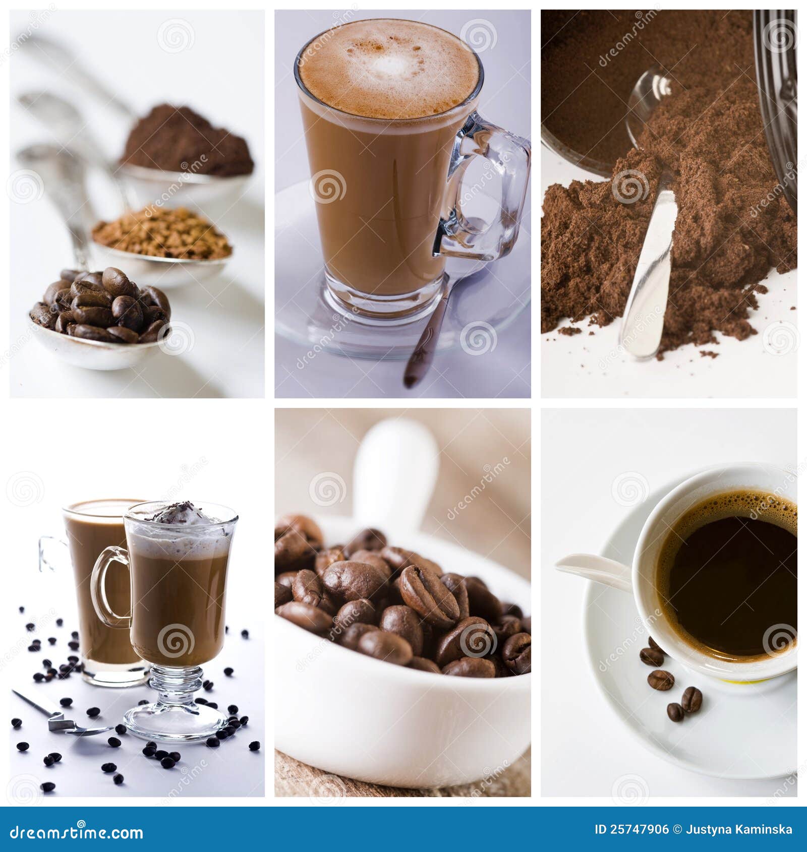 Coffee collage stock photo. Image of sweet, relax, cafeteria - 25747906