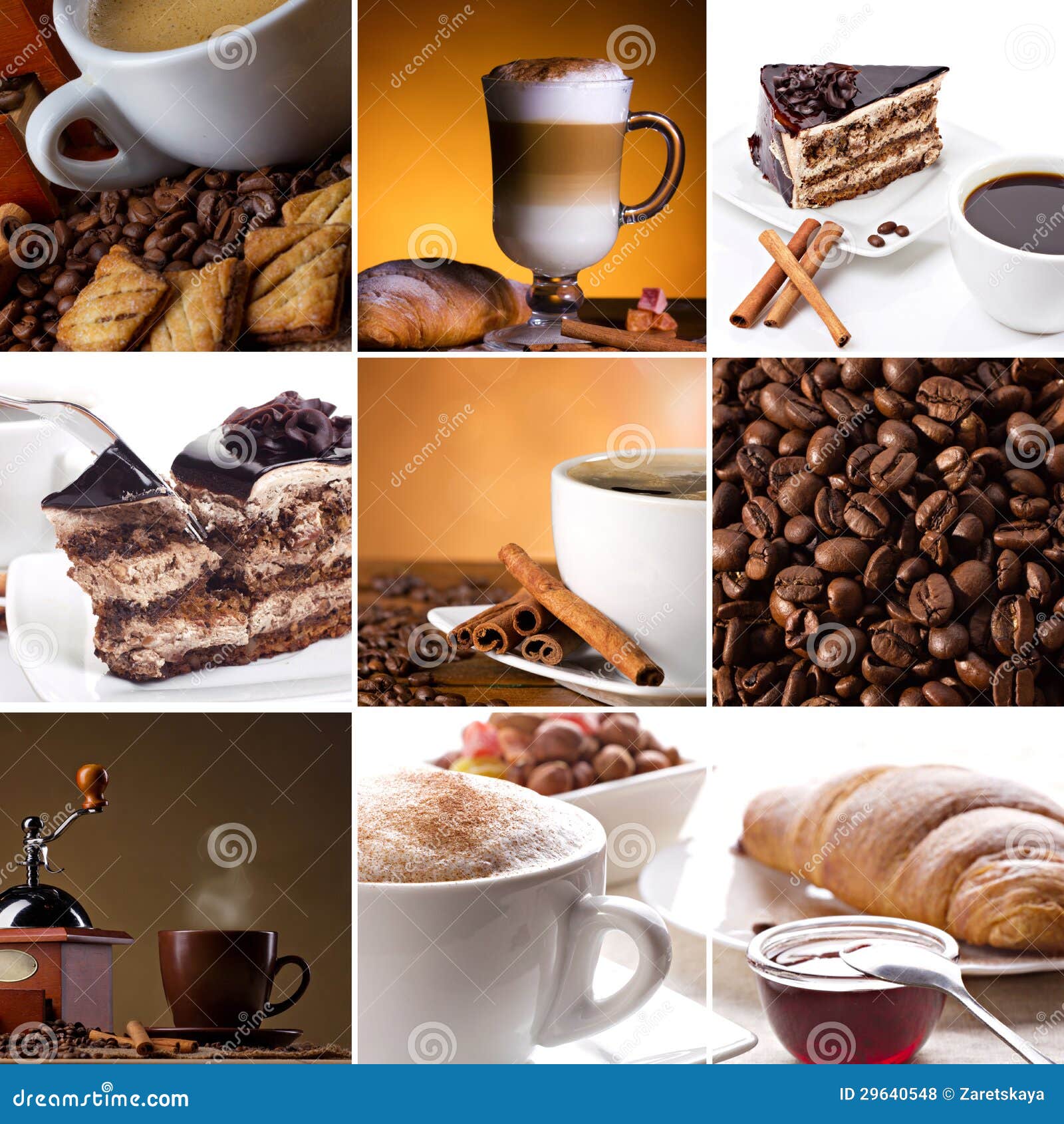 Coffee collage stock photo. Image of decoration, tasty - 29640548