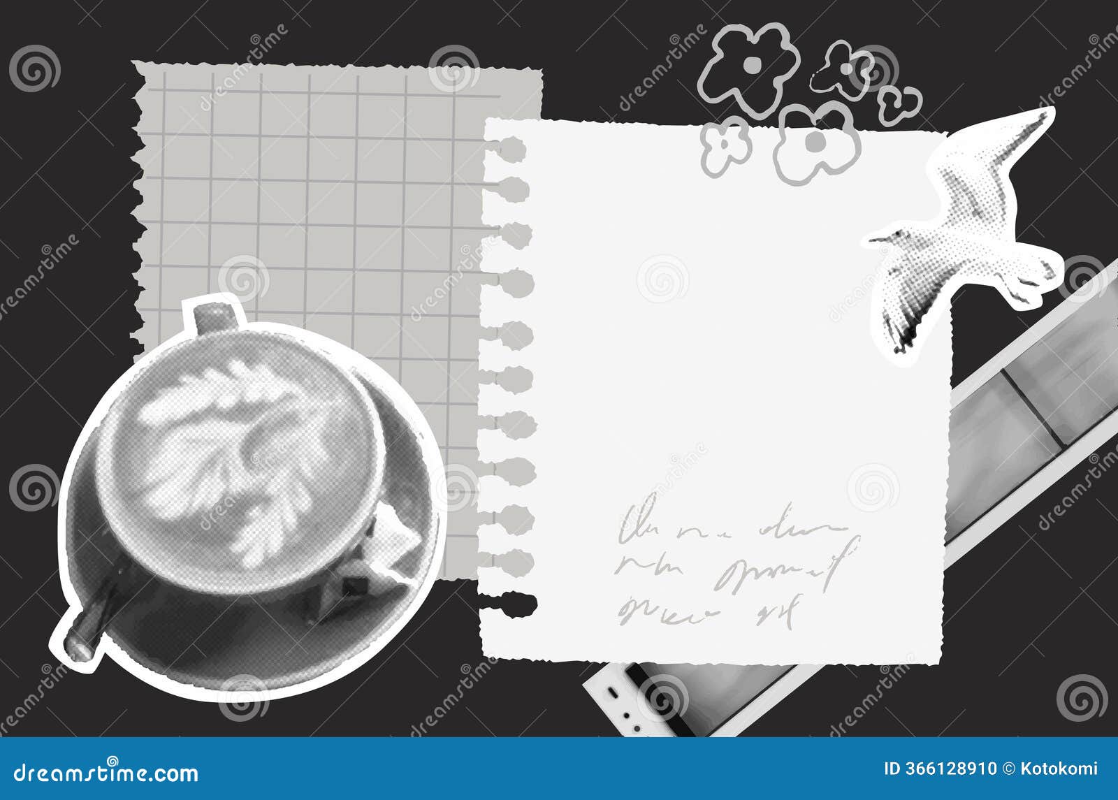 Diary, Notes Cartoon Vector | CartoonDealer.com #7838115