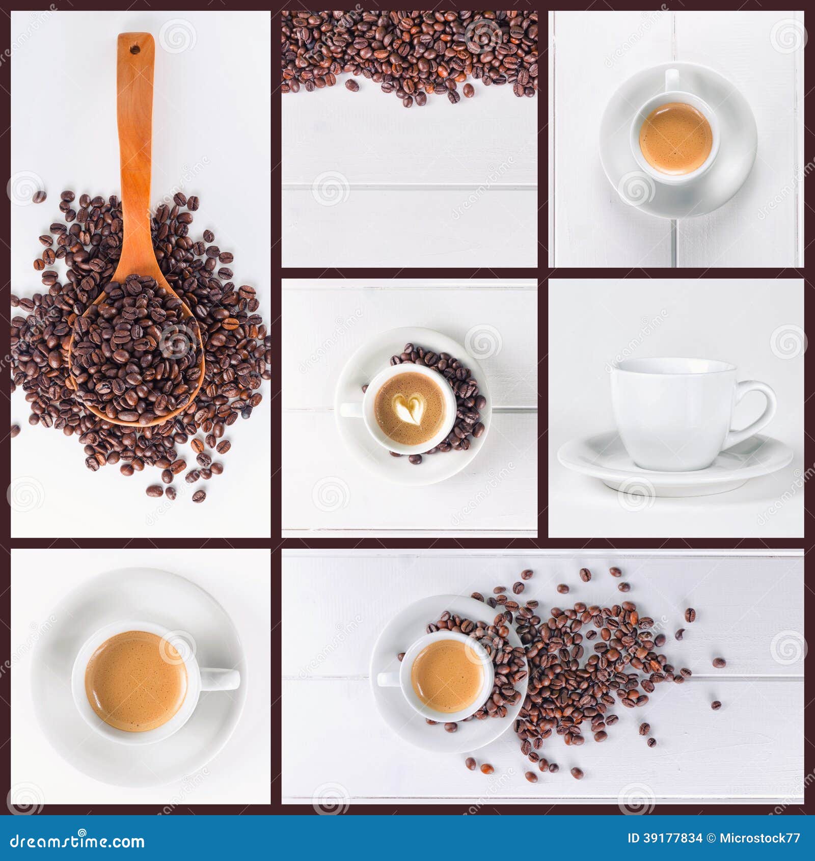 Coffee collage collection stock photo. Image of grain - 39177834