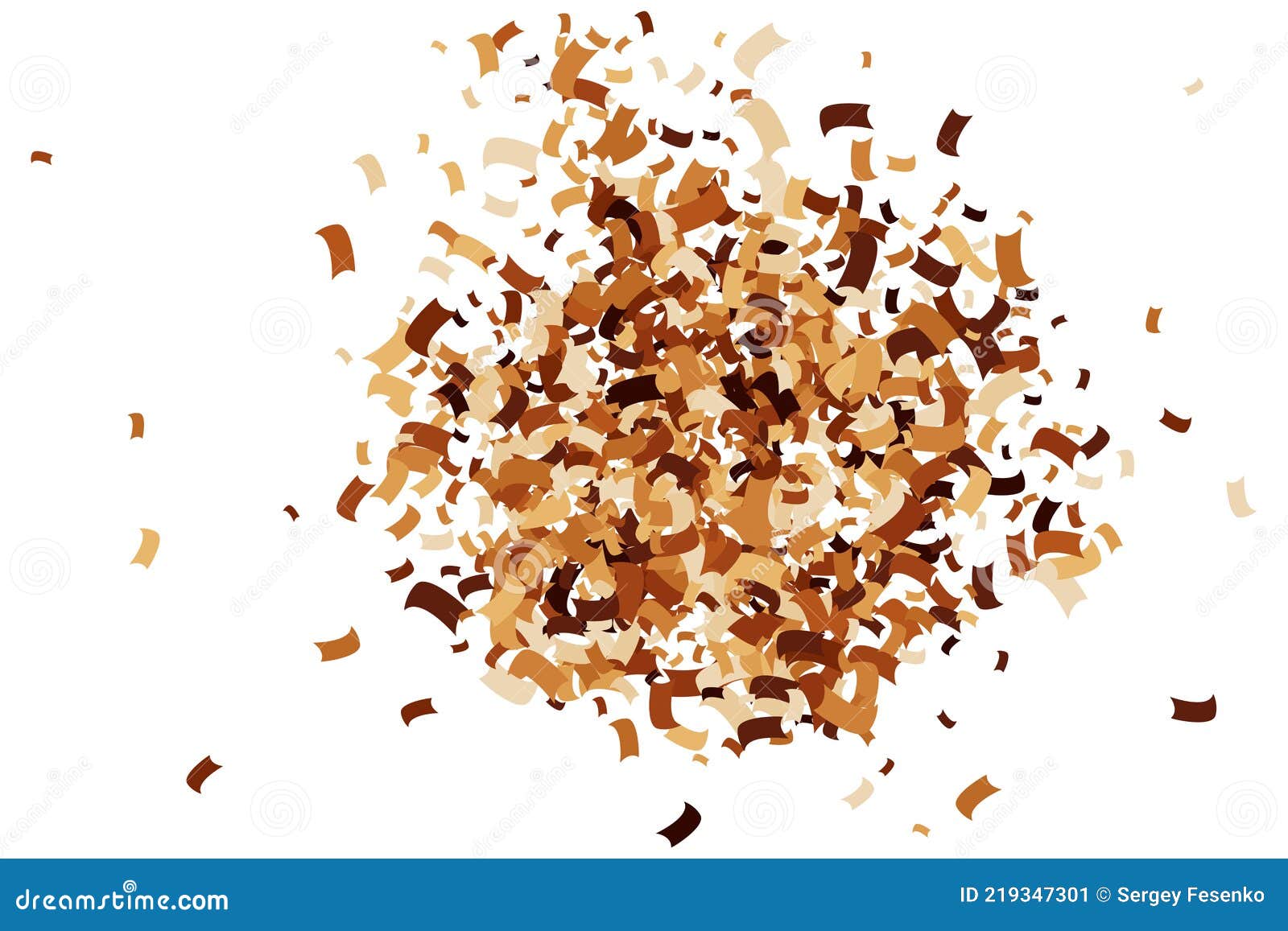 Chocolate Shades Confetti stock vector. Illustration of overlay - 219347301