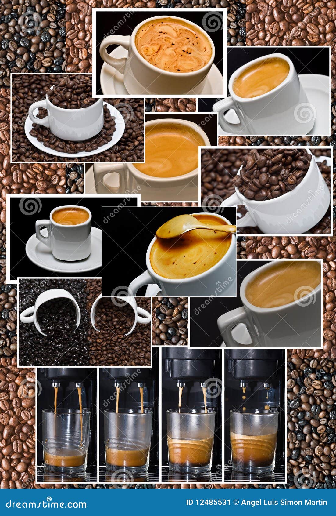 Coffee composition. stock image. Image of espresso, life - 12485531