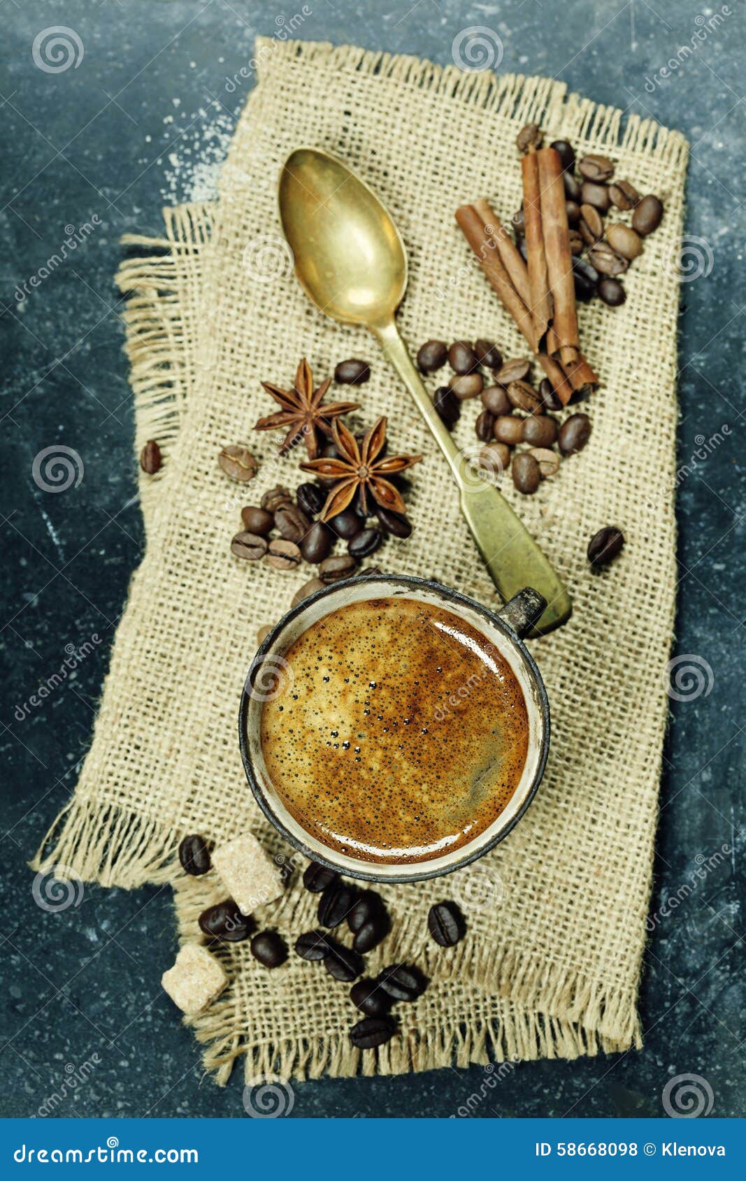 Coffee composition stock photo. Image of ceramic, espresso - 58668098